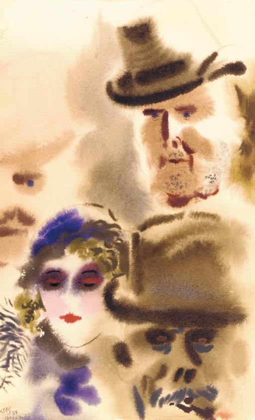Manhattan Faces by George Grosz | Art.Salon