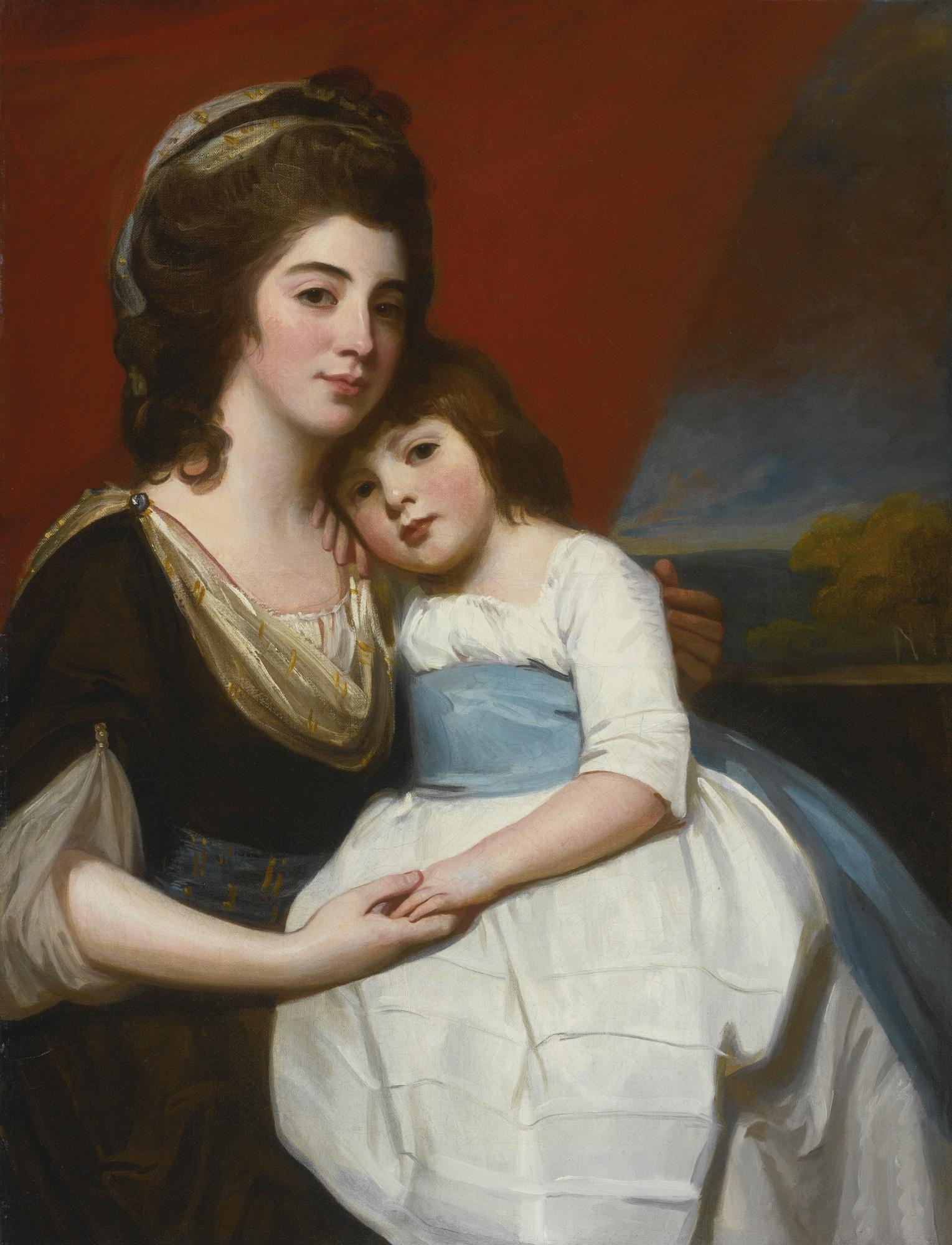 Portrait Of Lady Georgiana Smyth (Circa 1757-1799) And Her Son by ...
