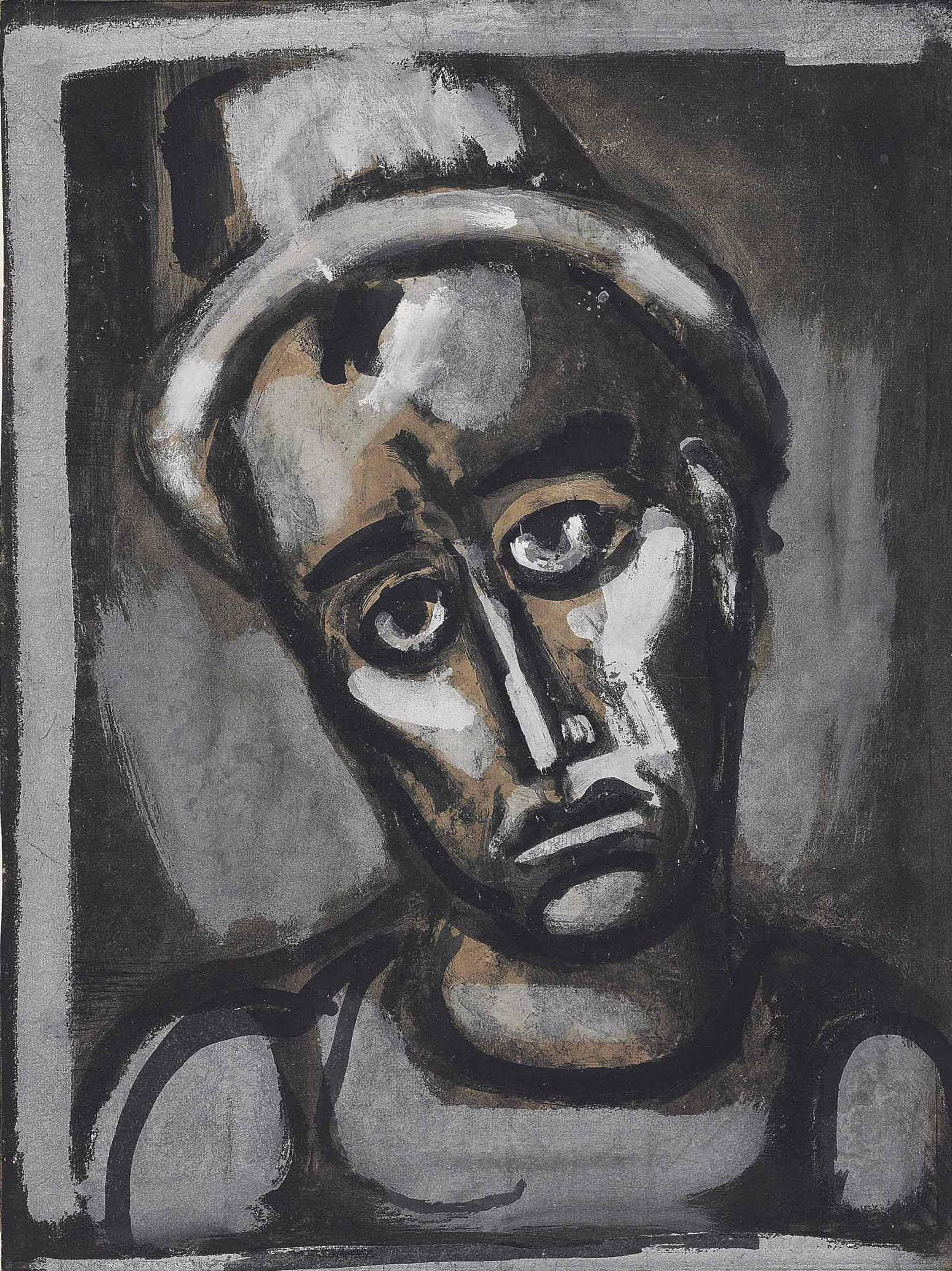 Qui ne se grime pas? (Miserere et guerre) by Georges Rouault | Art.Salon