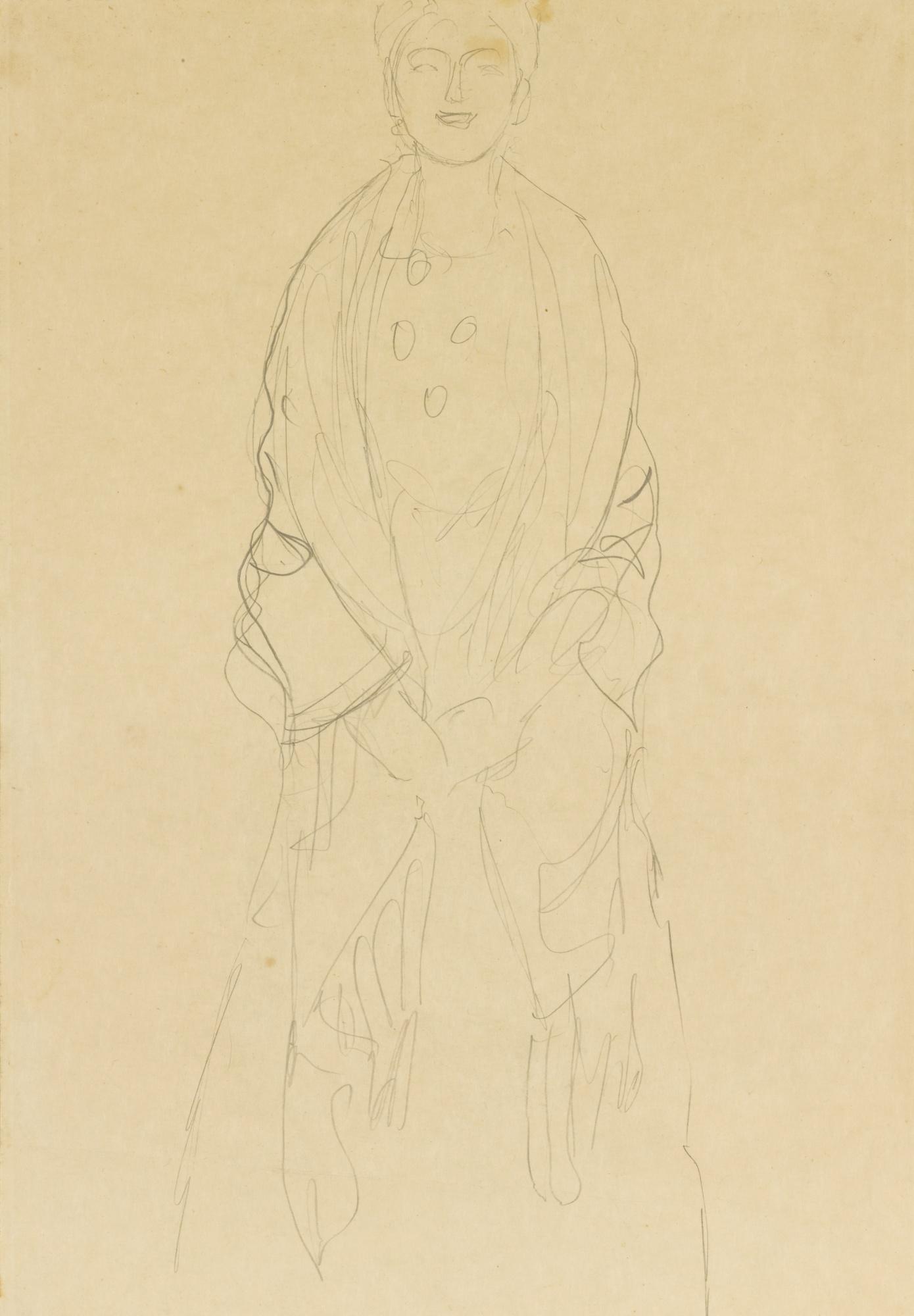 Bildnis Fräulein Lieser (Stehend Von Vorne, Mit Mänschetten); (Portrait ...