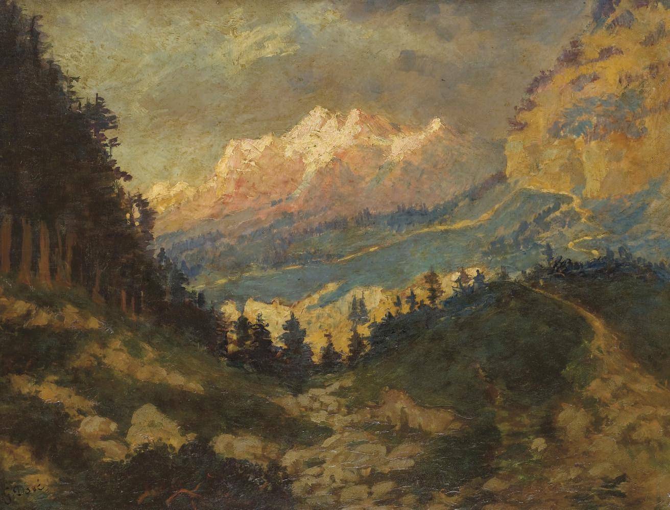 Le Grand Combin, Suisse romande by Gustave Dore | Art.Salon