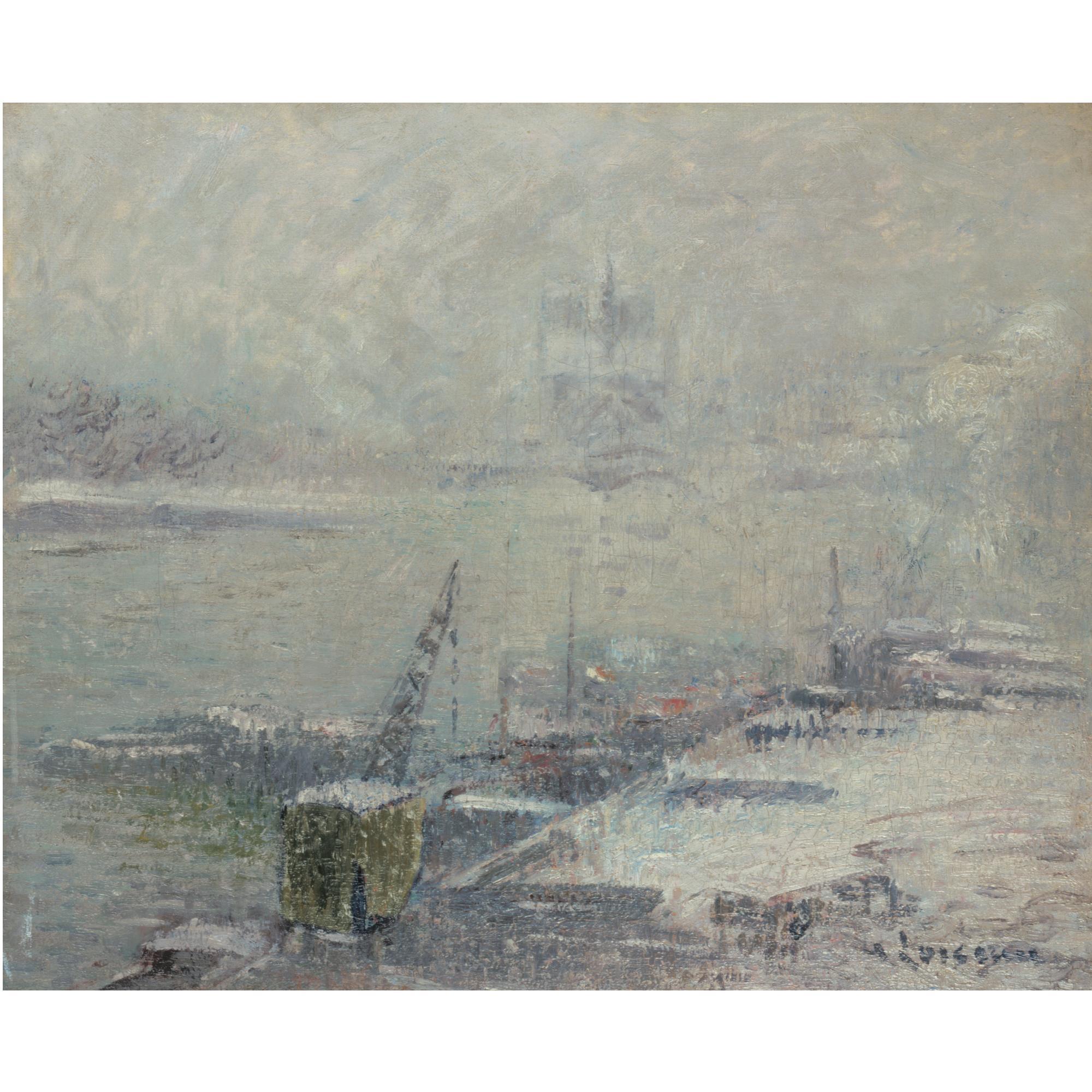 Notre-Dame De Paris, Vue Du Quai Henri Iv by Gustave Loiseau | Art.Salon