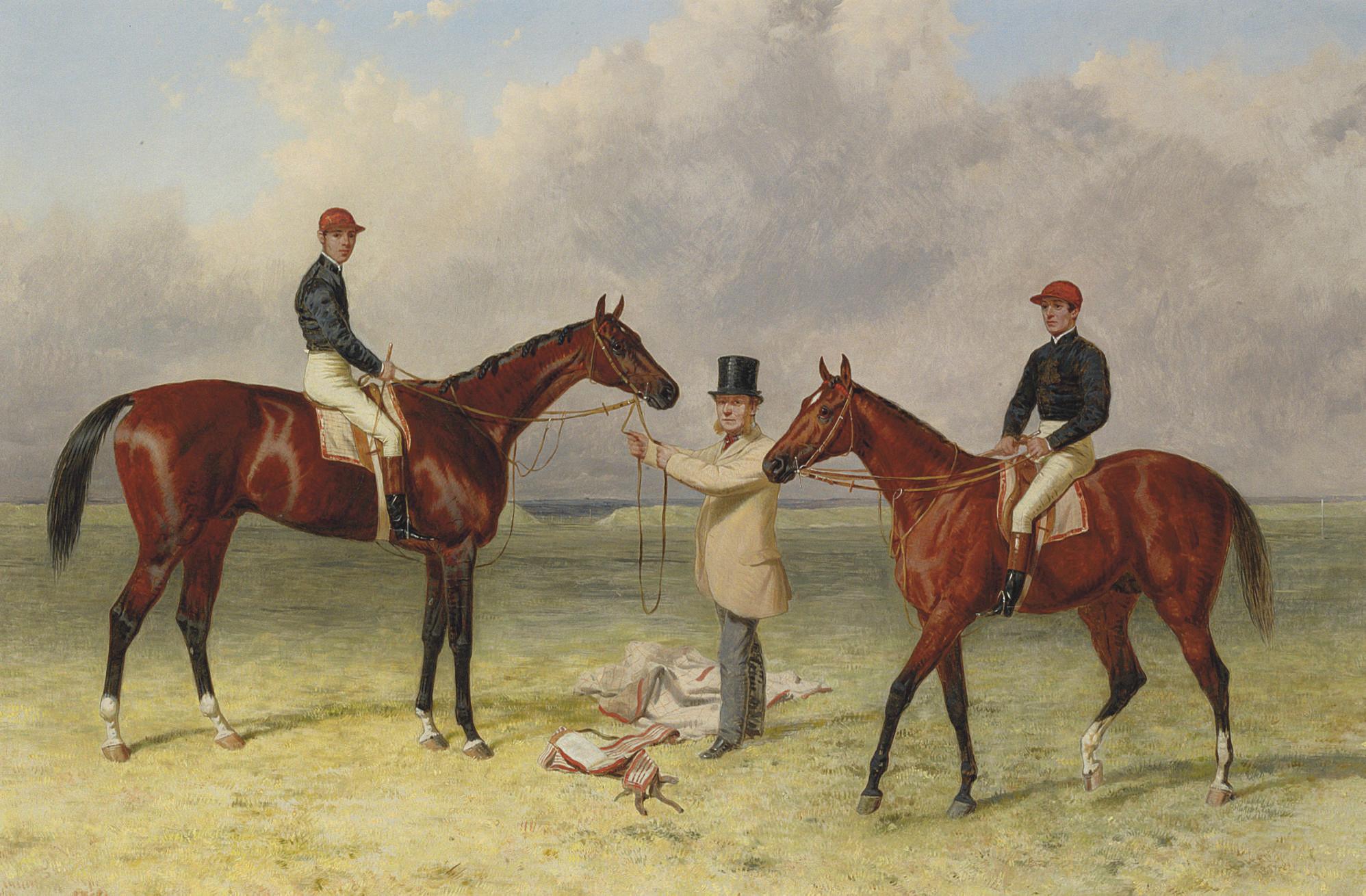 Mr Richard Sutton's bay colt Lord Lyon and his bay colt Elland by Harry ...