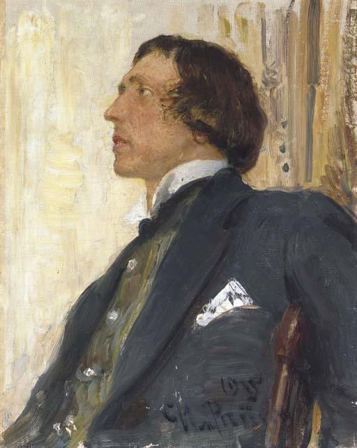 Portrait of Nikolai Evreinov (1879-1953) by Il'ia Efimovich Repin | Art ...