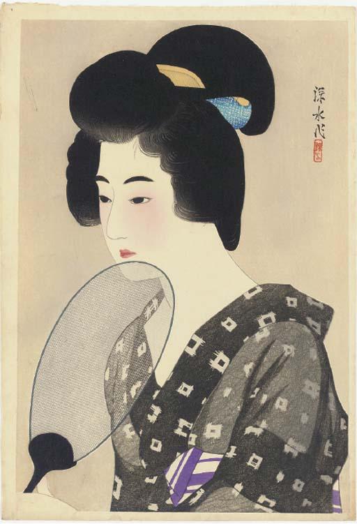 Marumage (Hair style of a married woman), 1924 by Ito Shinsui | Art.Salon