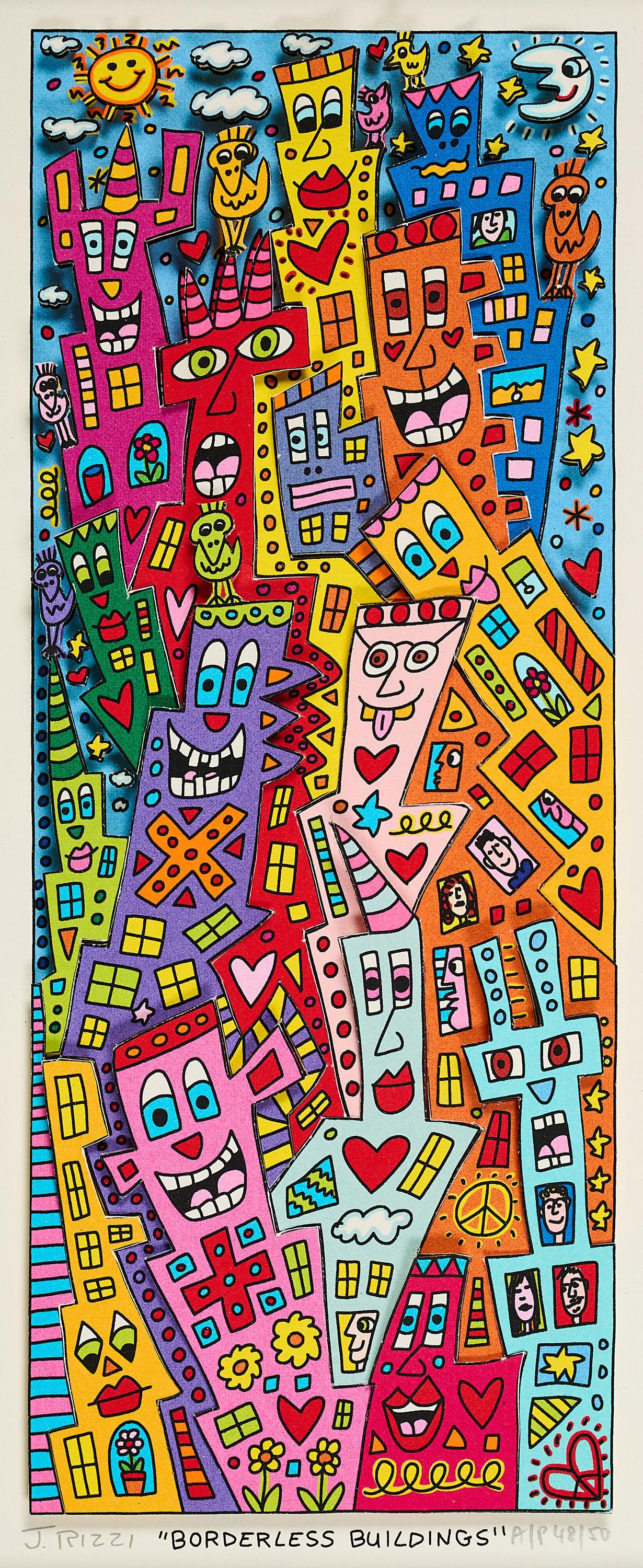 Borderless Buildings. by James Rizzi | Art.Salon