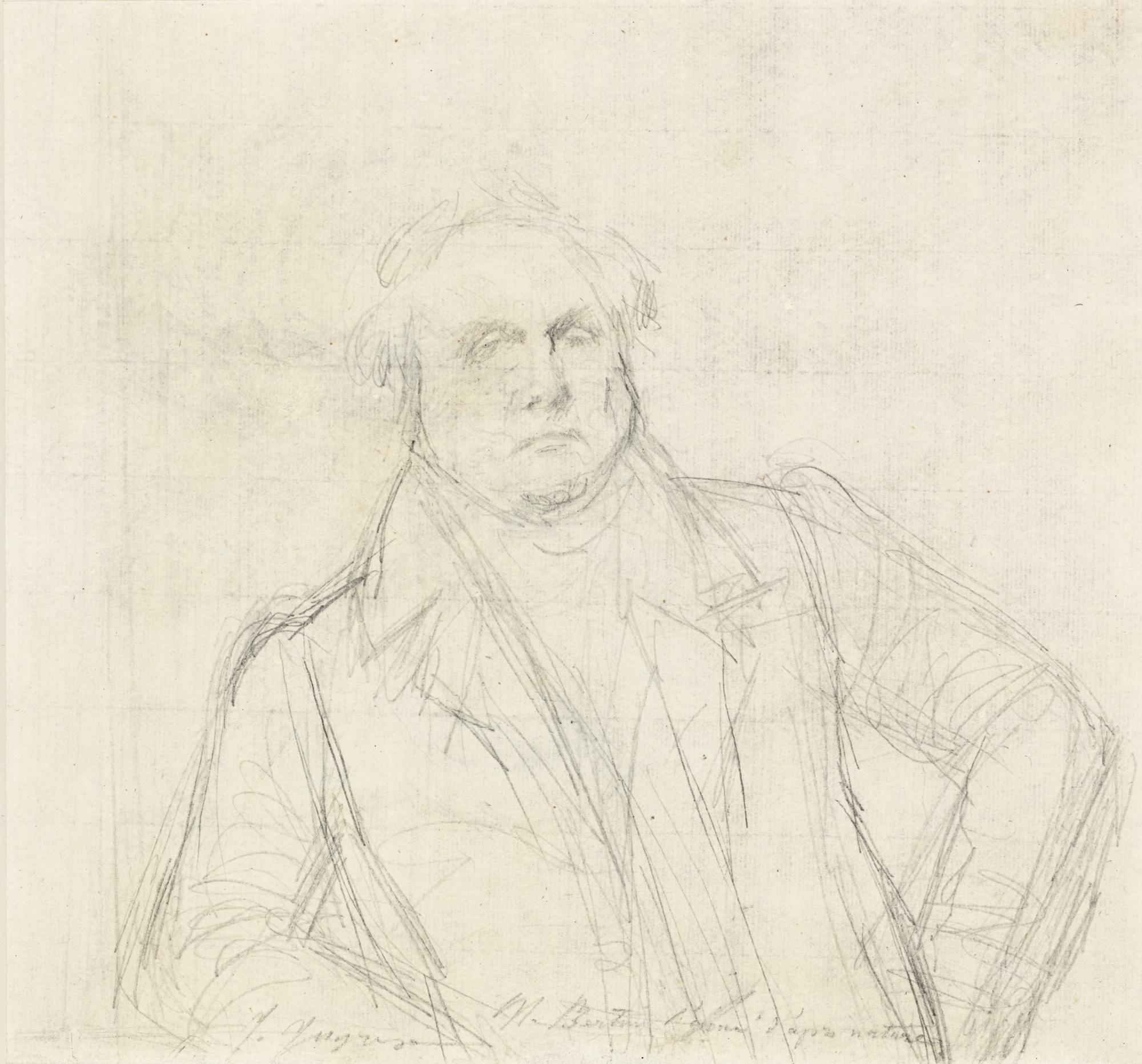 Study For The Portrait Of Louis-François Bertin - Recto Studies Of Legs ...