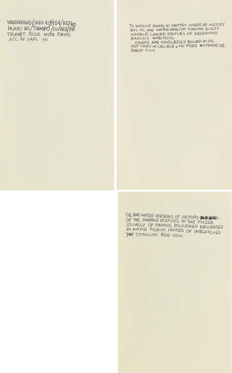 Untitled (3 Text Pieces) by Jean-Michel Basquiat | Art.Salon