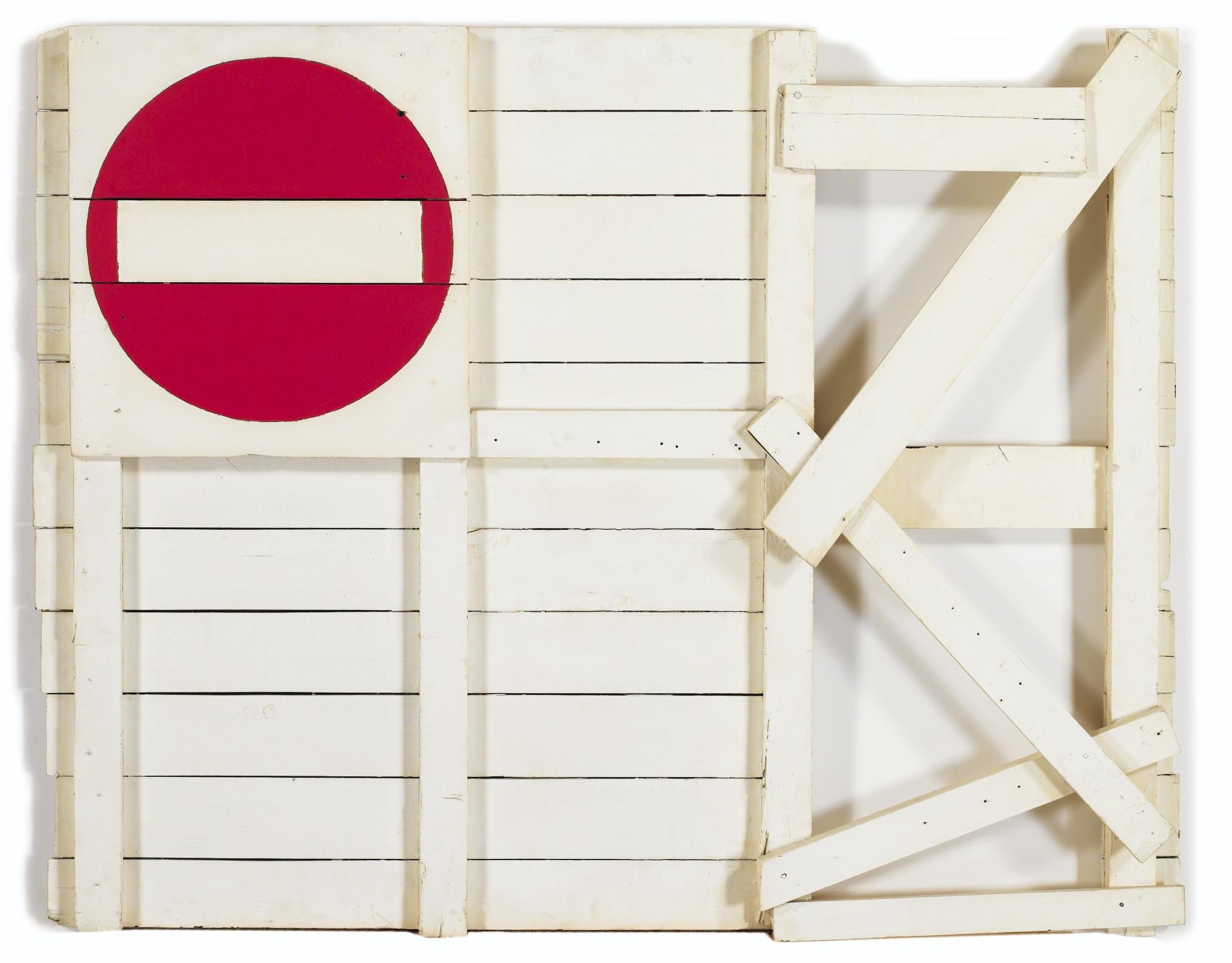 Signalisationsigned And Dated 1962 On The Back; Oil On Wood Panels by ...