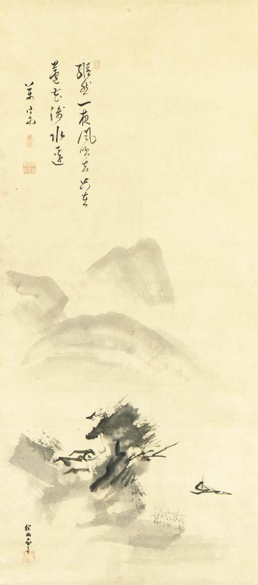 Jittoku and two landscapes | Art.Salon