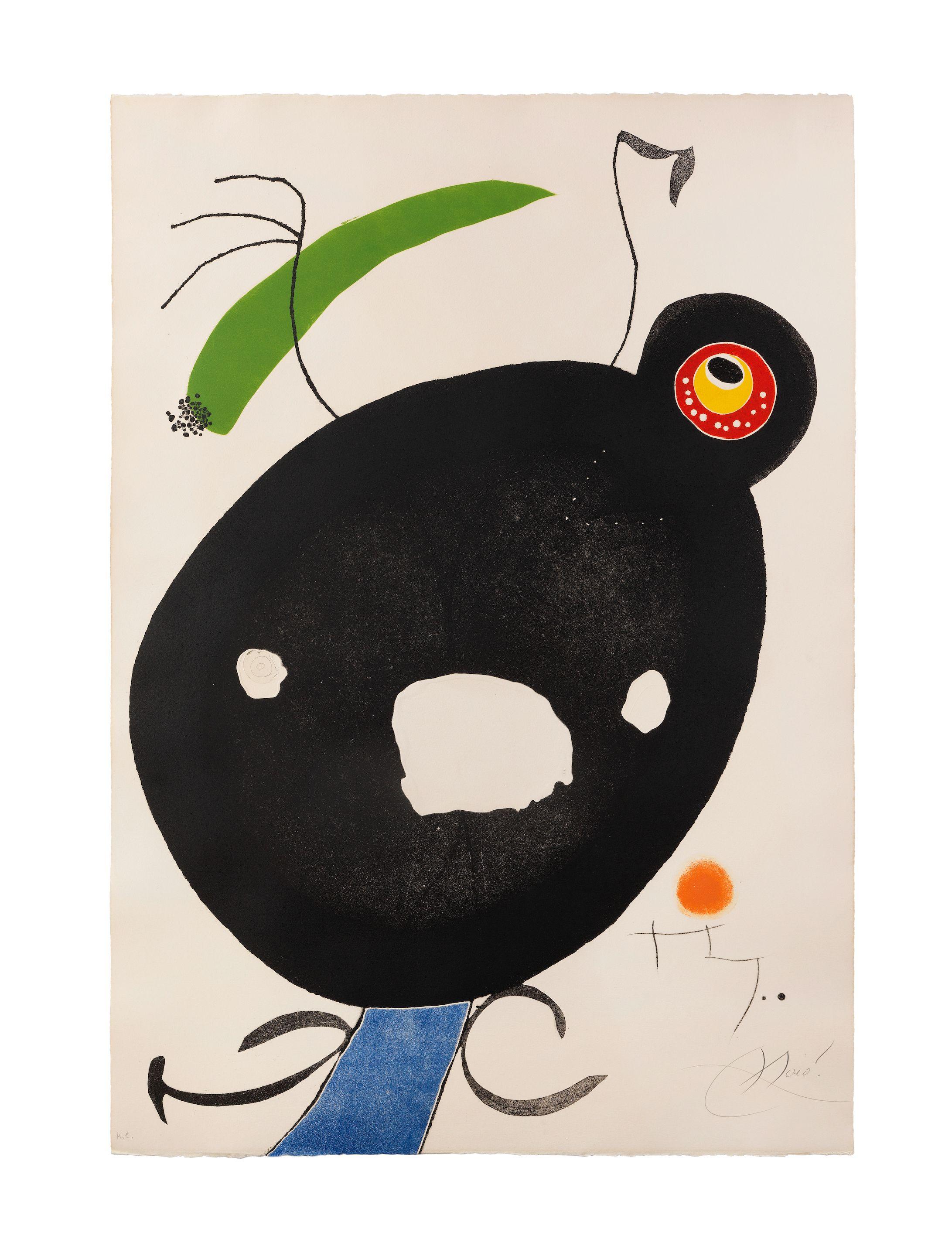 Plate 2, From Quatre Colors Aparien El Mon by Joan Miró | Art.Salon