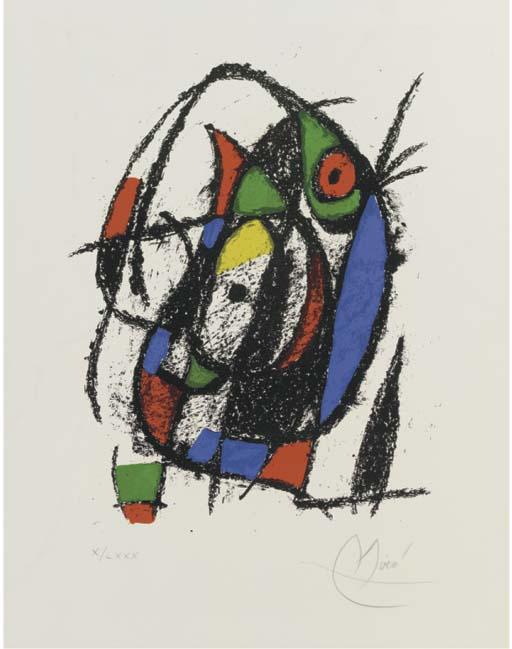 Plate 5, from Joan Miro Lithographs II (M. 1040, C. 198) by Joan Miro ...