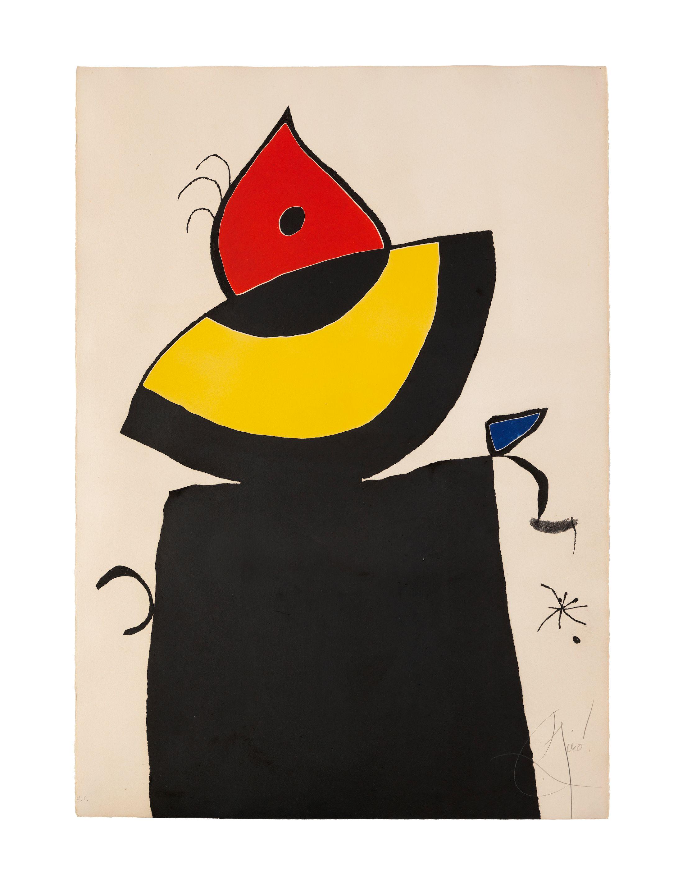 Plate 5, From Quatre Colors Aparien El Mon by Joan Miró | Art.Salon