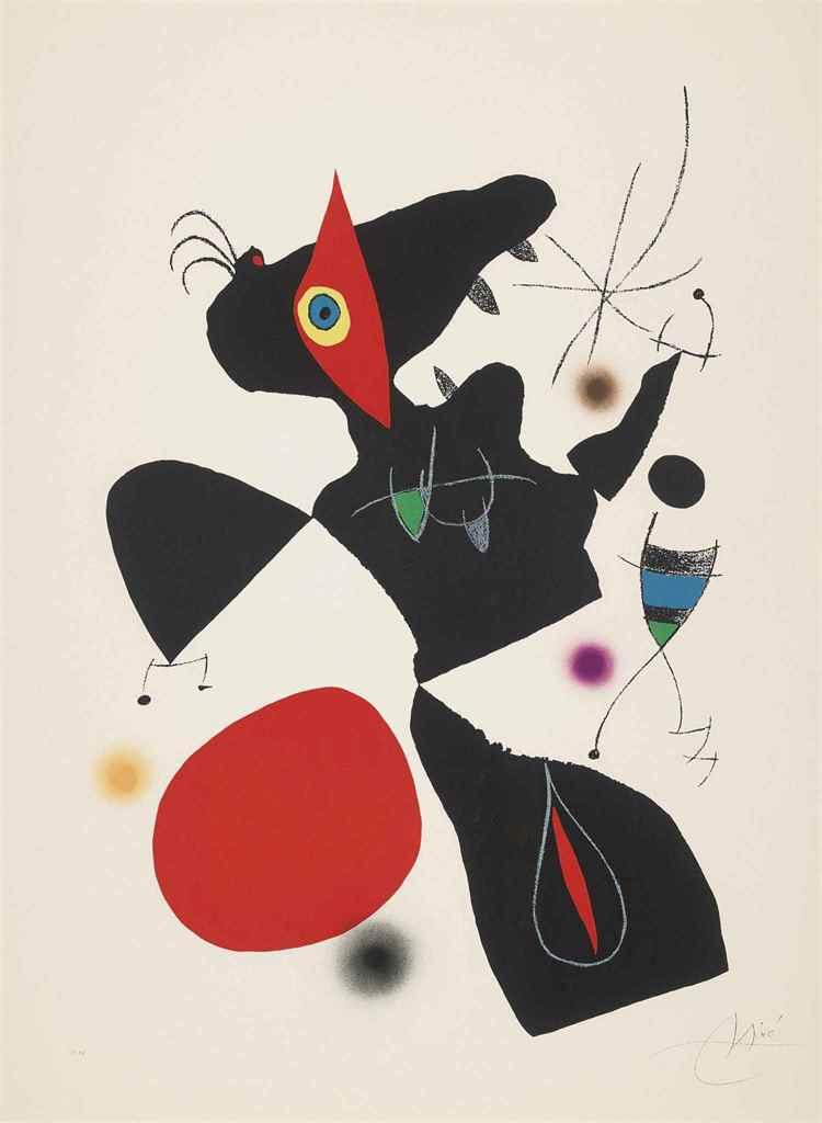 Plate IV from: Oda a Joan Miro (M. 906) by Joan Miro | Art.Salon
