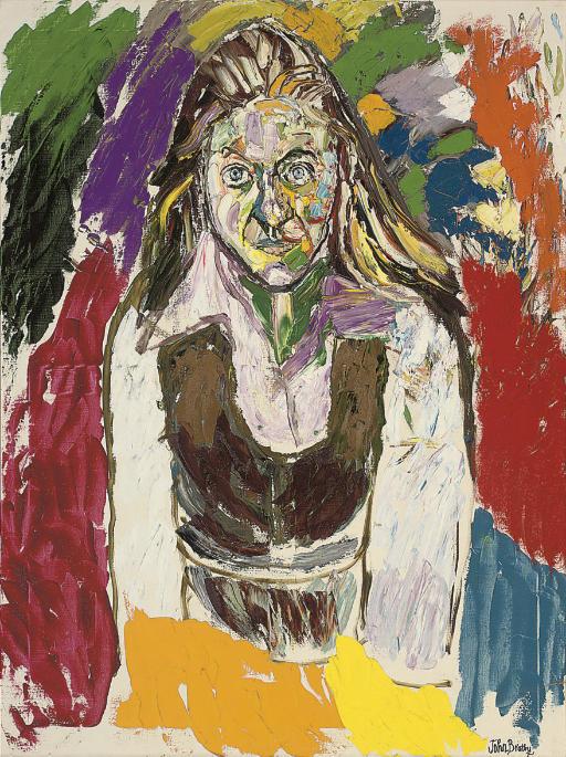 Portrait of Jean Cooke, the artist's first wife by John Bratby, R.A ...