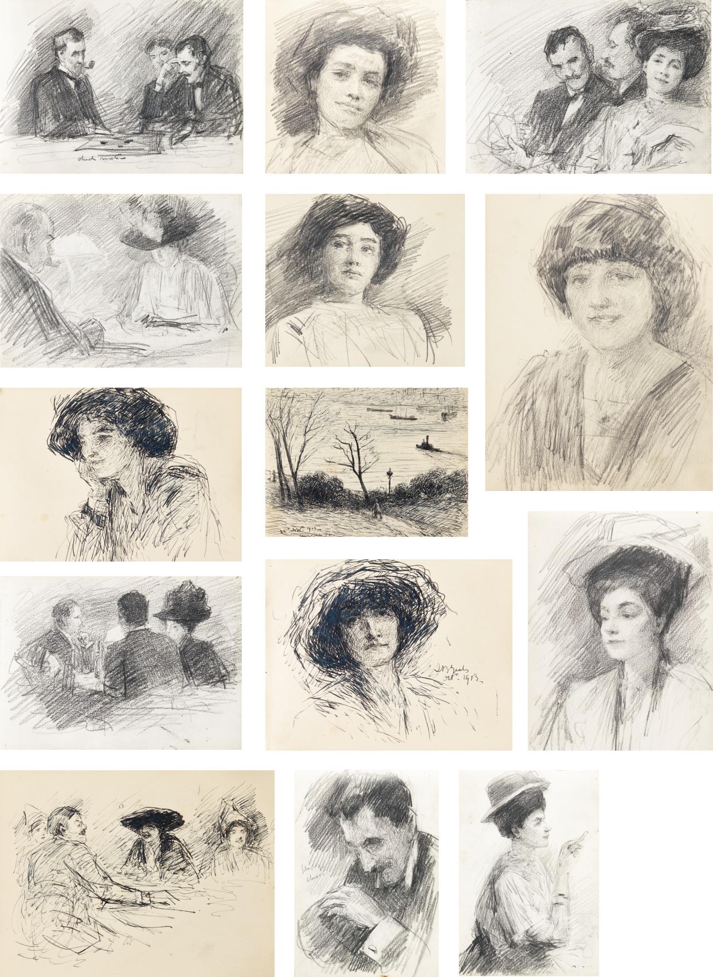 Four Sketchbooks, New York, 1908-1913 by John Butler Yeats | Art.Salon