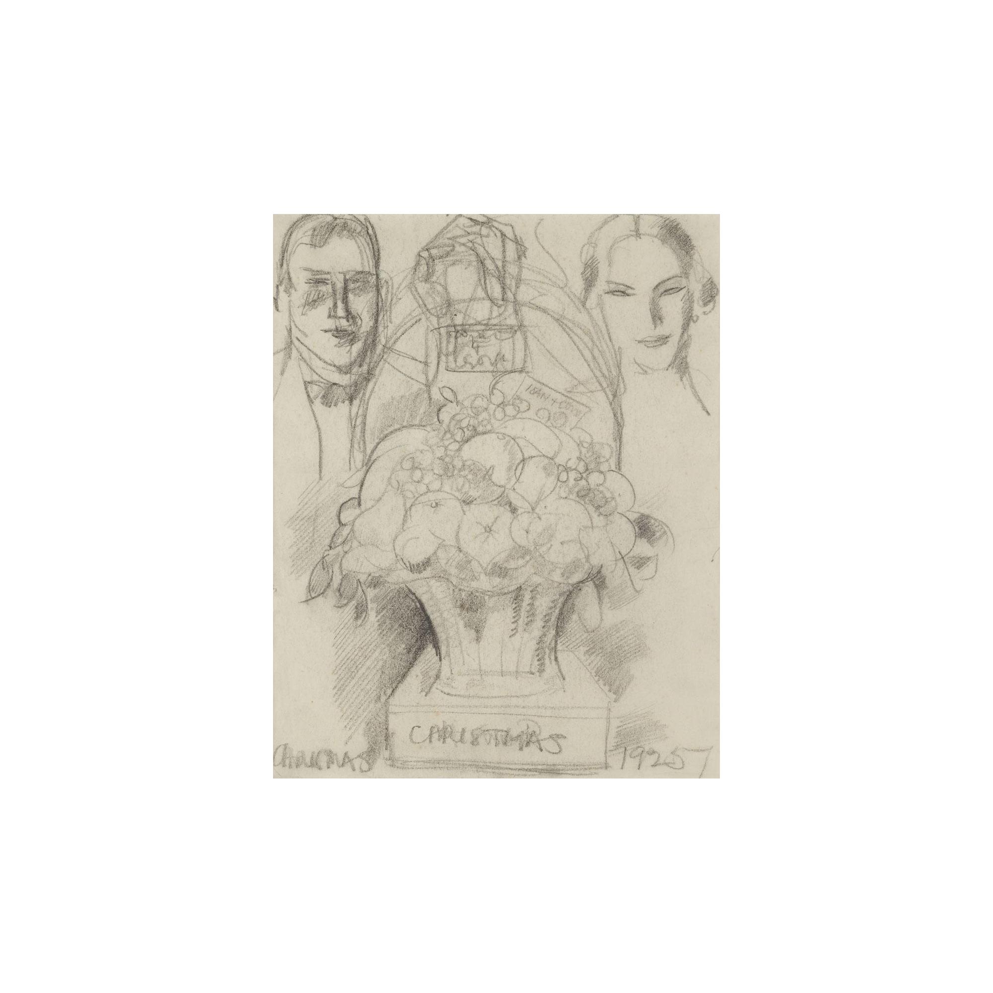 Self Portrait With Meg Morris, Christmas 1925 by John Duncan Fergusson ...