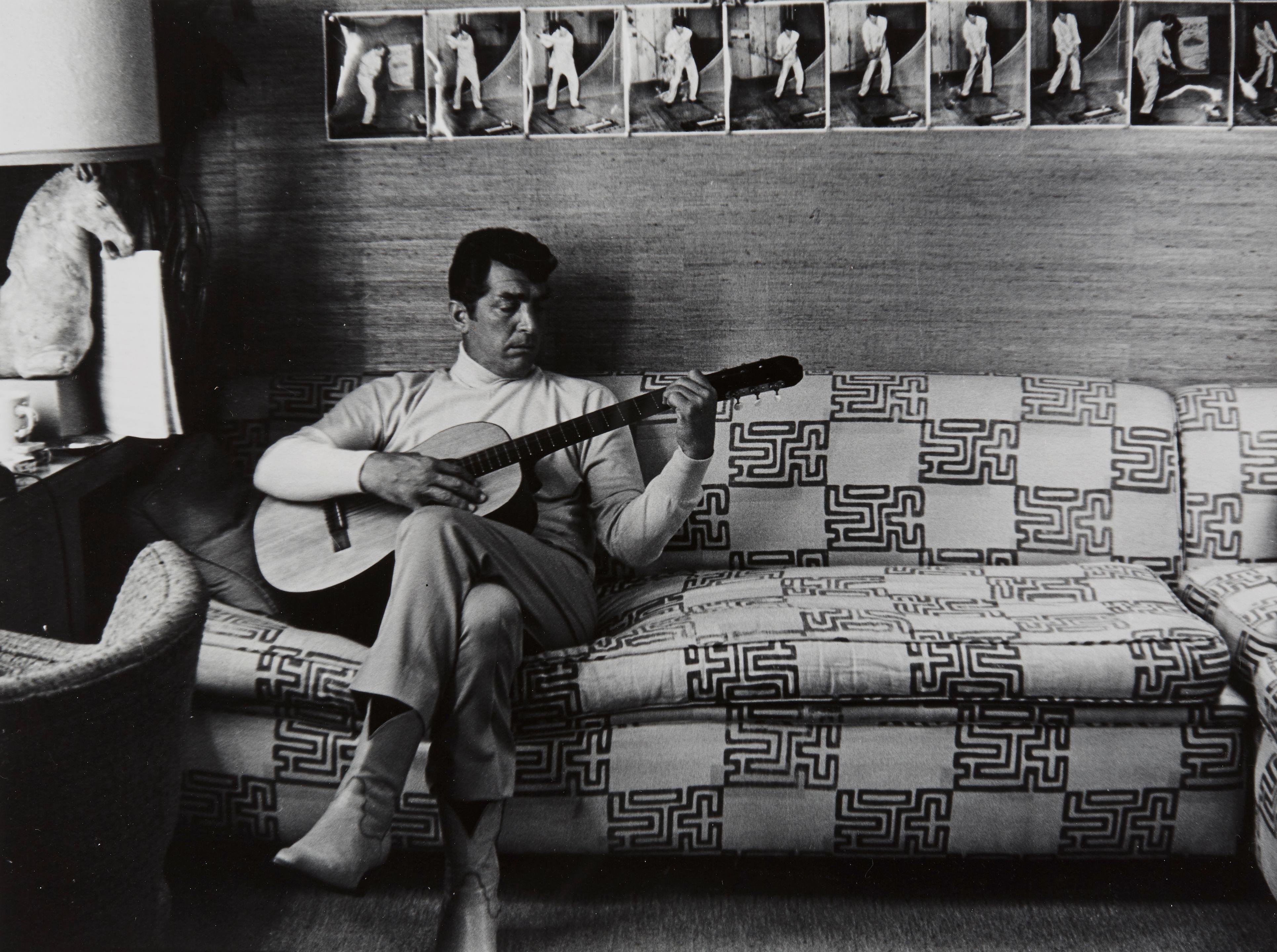 Dean Martin between takes in his dressing room, "The Silencers" by John ...