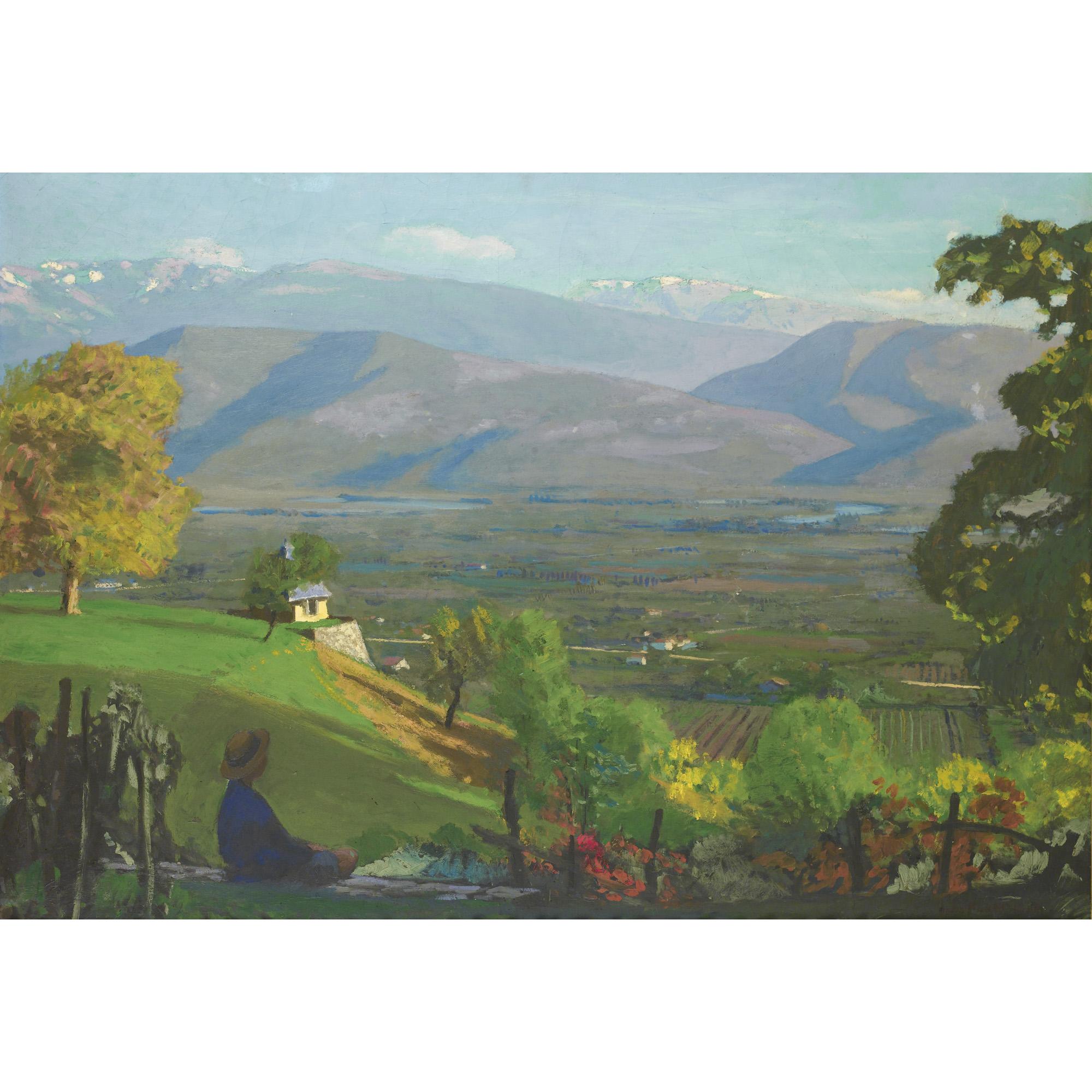 La Vallée De Grésivaudanjules-Léon Flandrin ; Gresivaudan Landscape ...