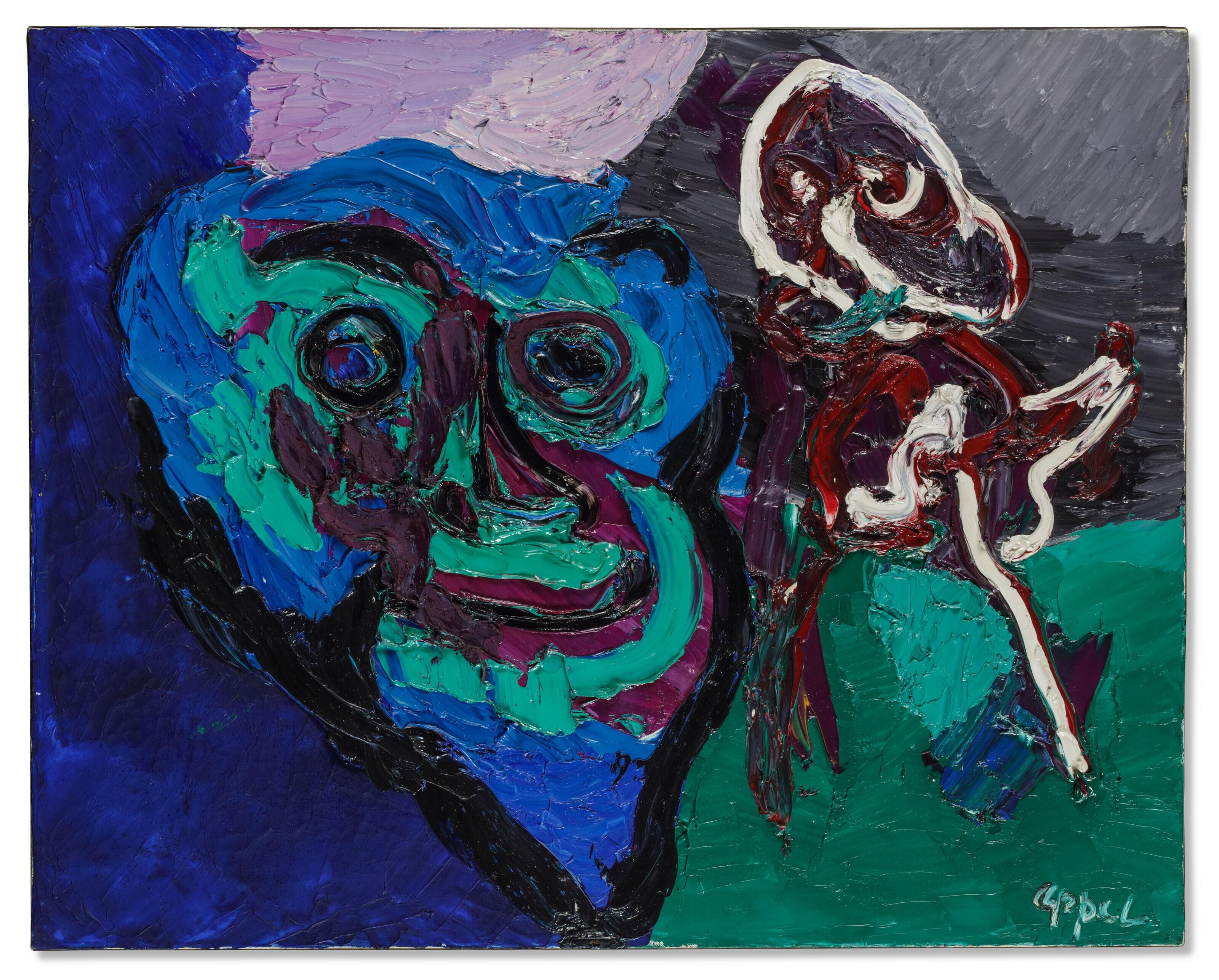 Head and Figure by Karel Appel | Art.Salon