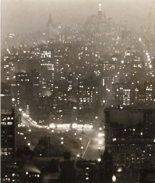 Eve Lights, N.Y.C, circa 1910 by Karl Struss | Art.Salon