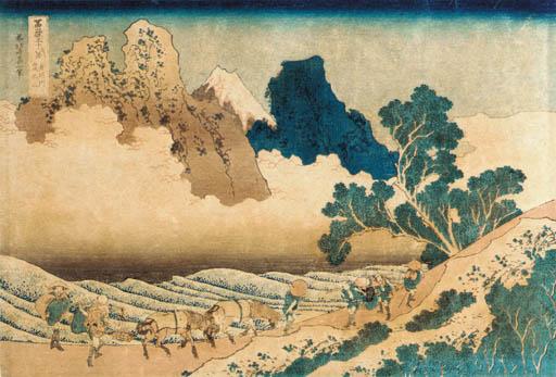 Minobugawa ura fuji (Mount Fuji behind Minobu River), from the series ...