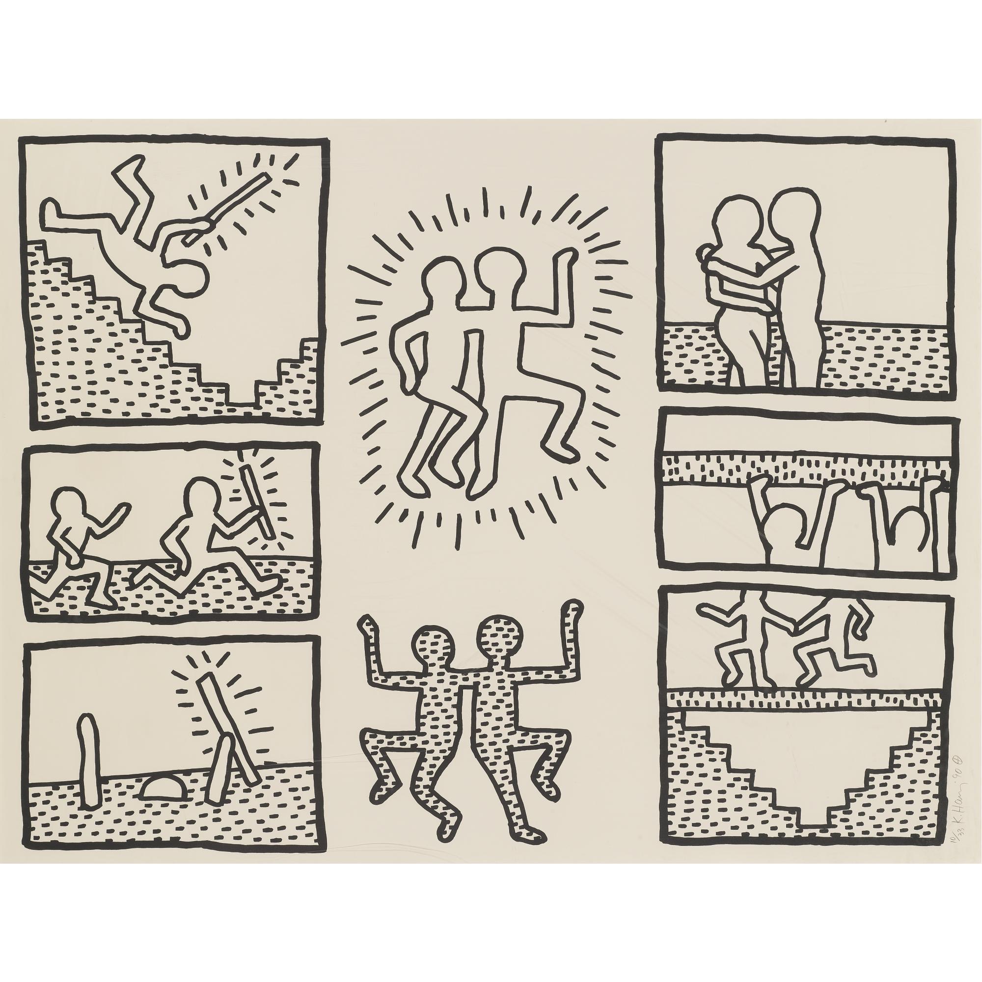 The Blueprint Drawings: One Plate by Keith Haring | Art.Salon