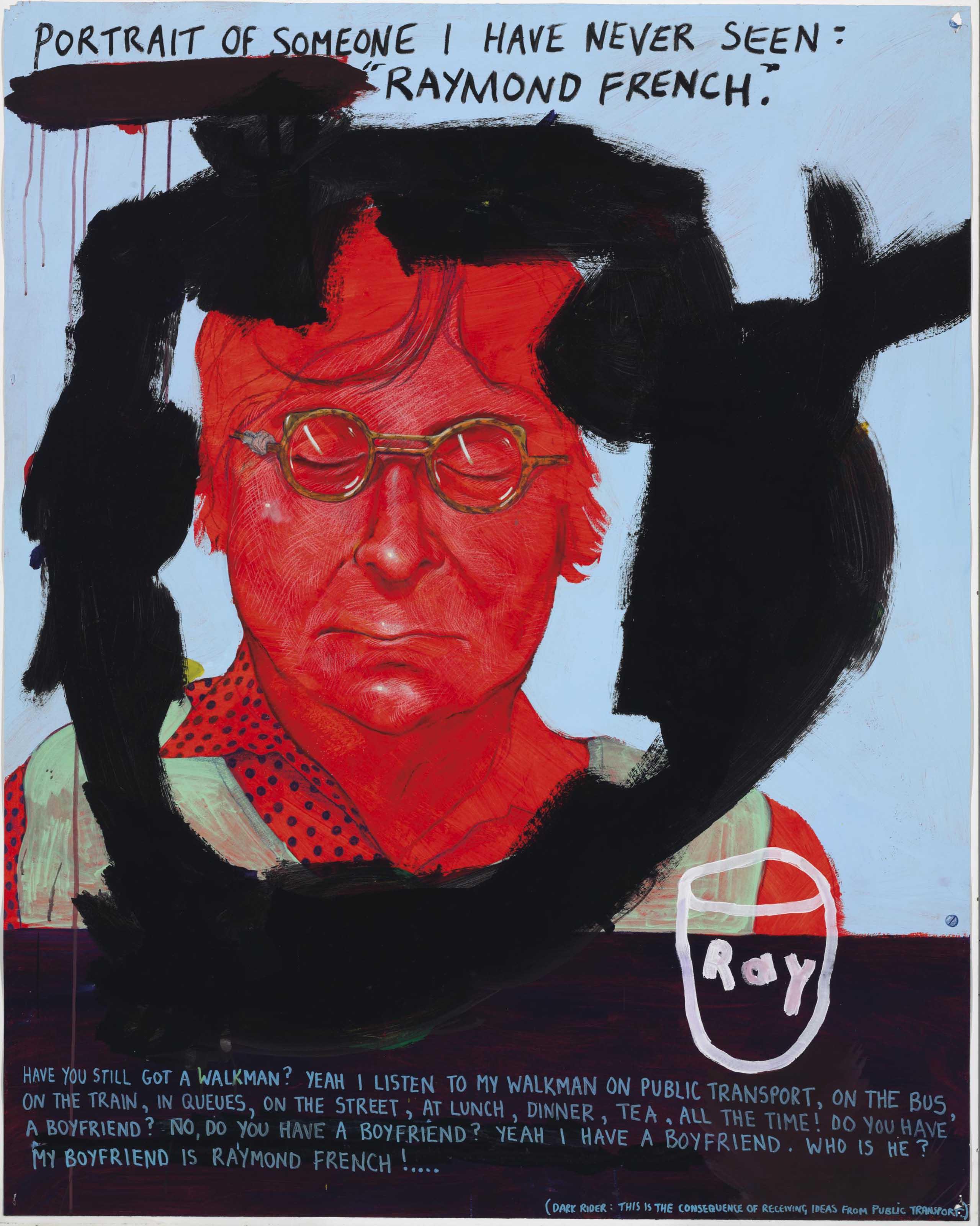 Studio Wall Drawing: Portrait of a Person I have Never Seen - "Raymond ...