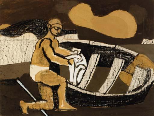 Pulling in the Boat by Keith Vaughan | Art.Salon