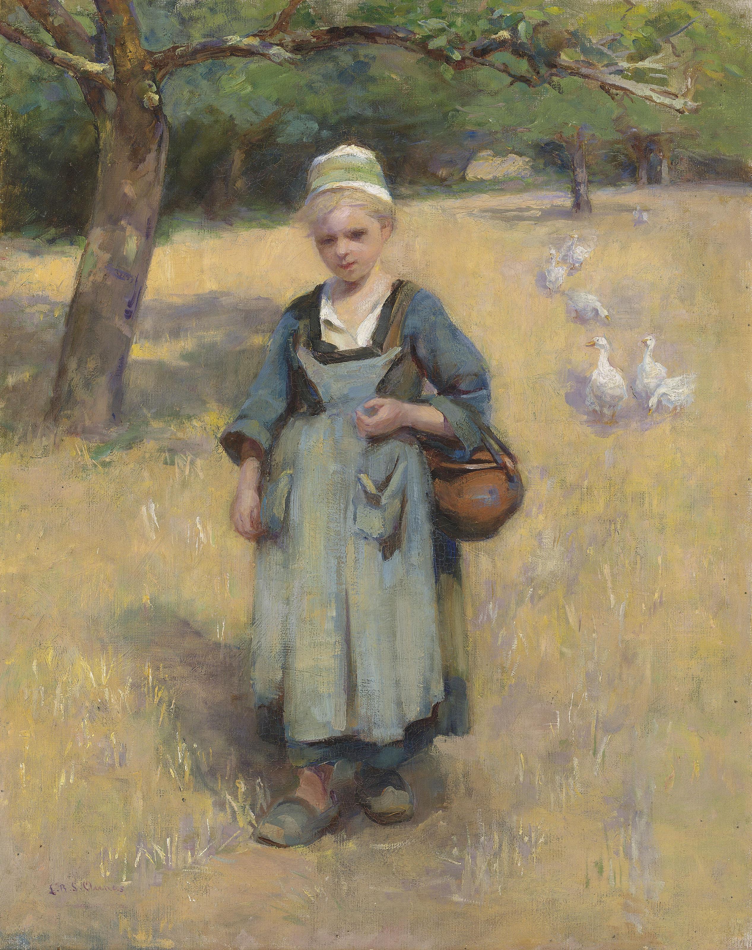 A child of Brittany by Laura Barbara Sutherland Clunas | Art.Salon