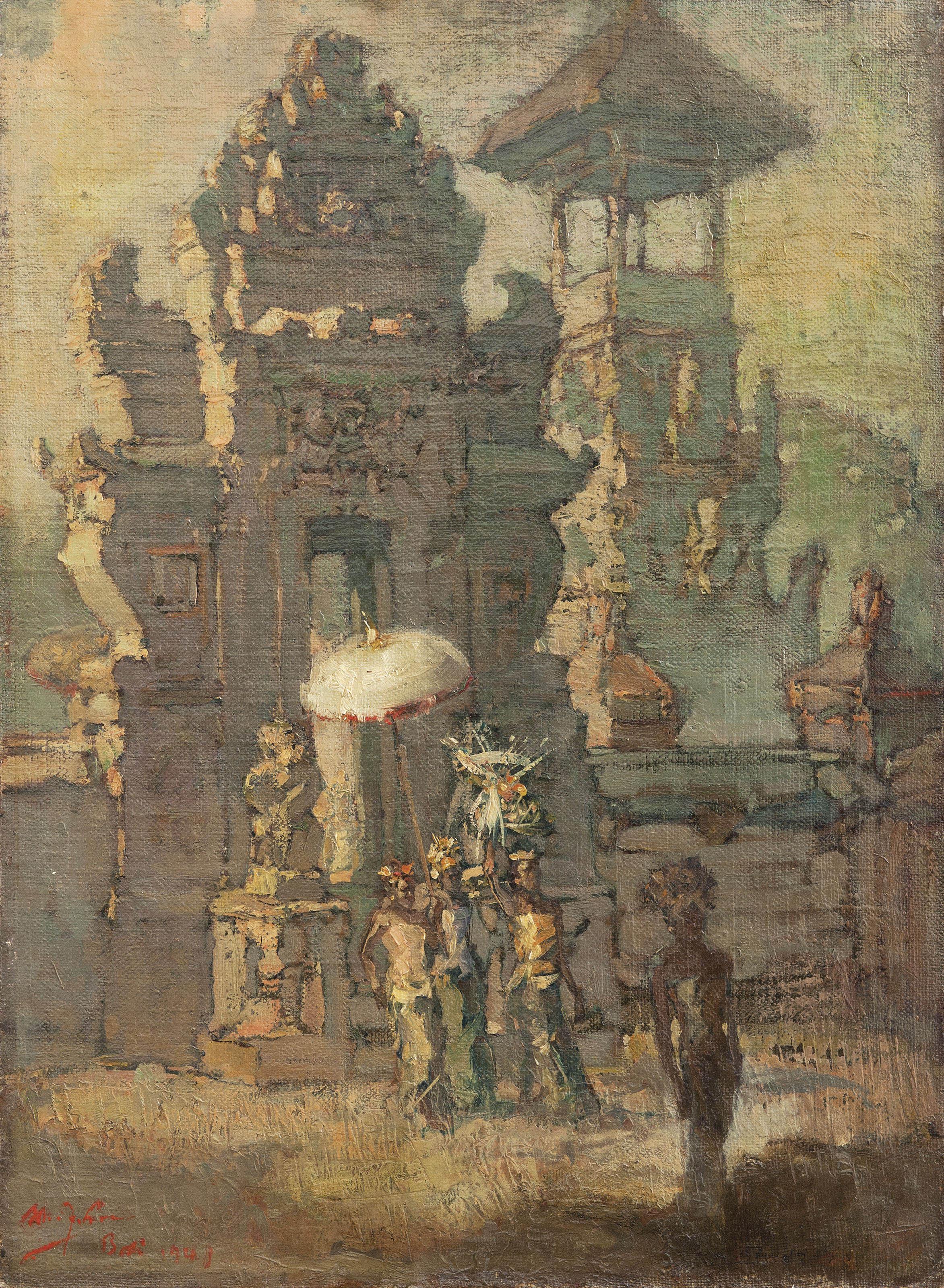Temple Gathering by Lee Man Fong | Art.Salon