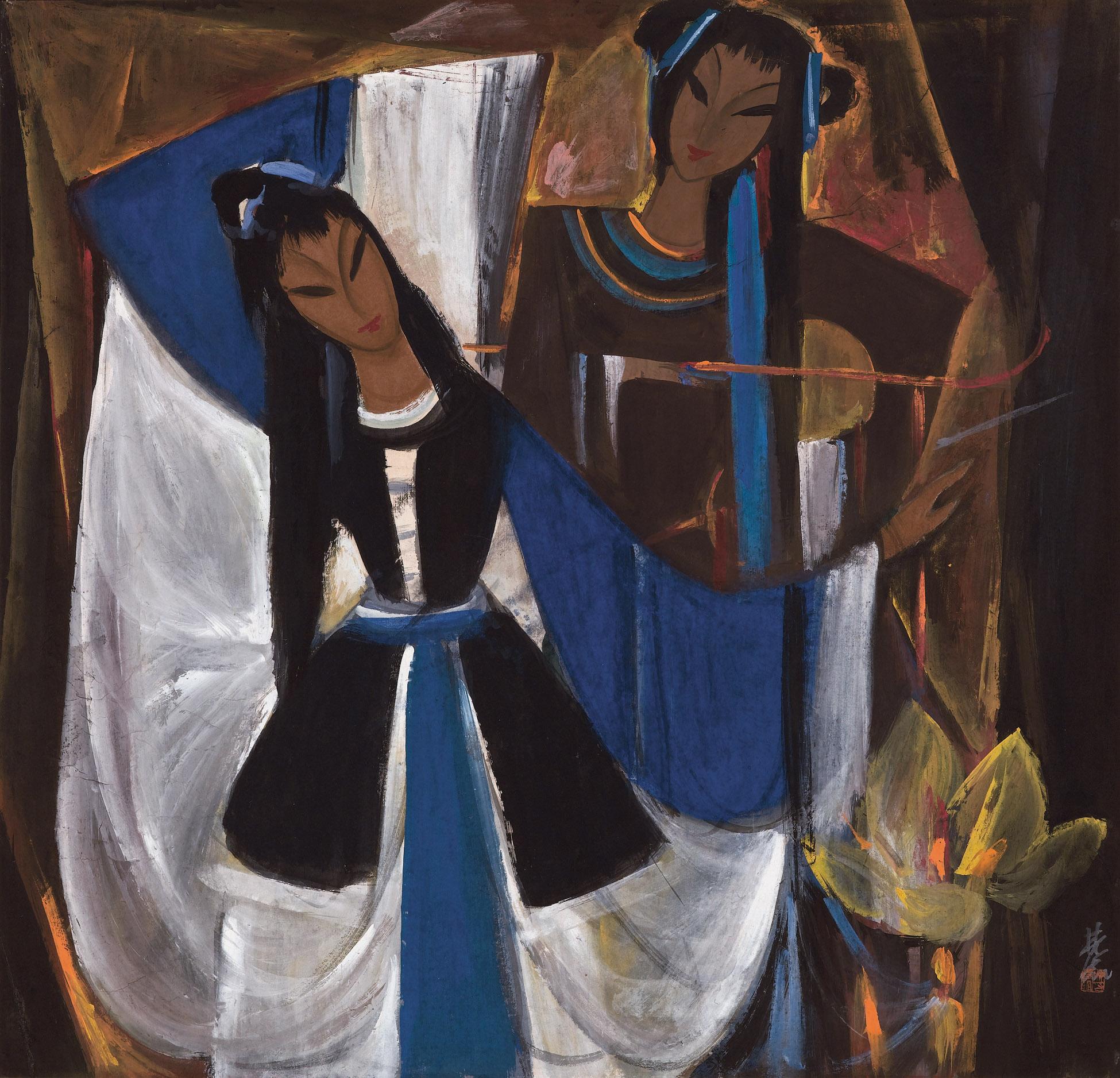 Opera Figures by Lin Fengmian | Art.Salon