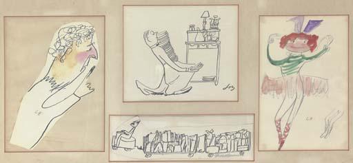 Madeline Ballet Dancing; And Three Other Sketches by Ludwig Bemelmans ...