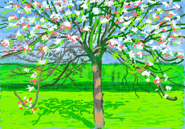 Kunstwelt - David Hockney: The Arrival of Spring, Normandy, 2020 | Art ...