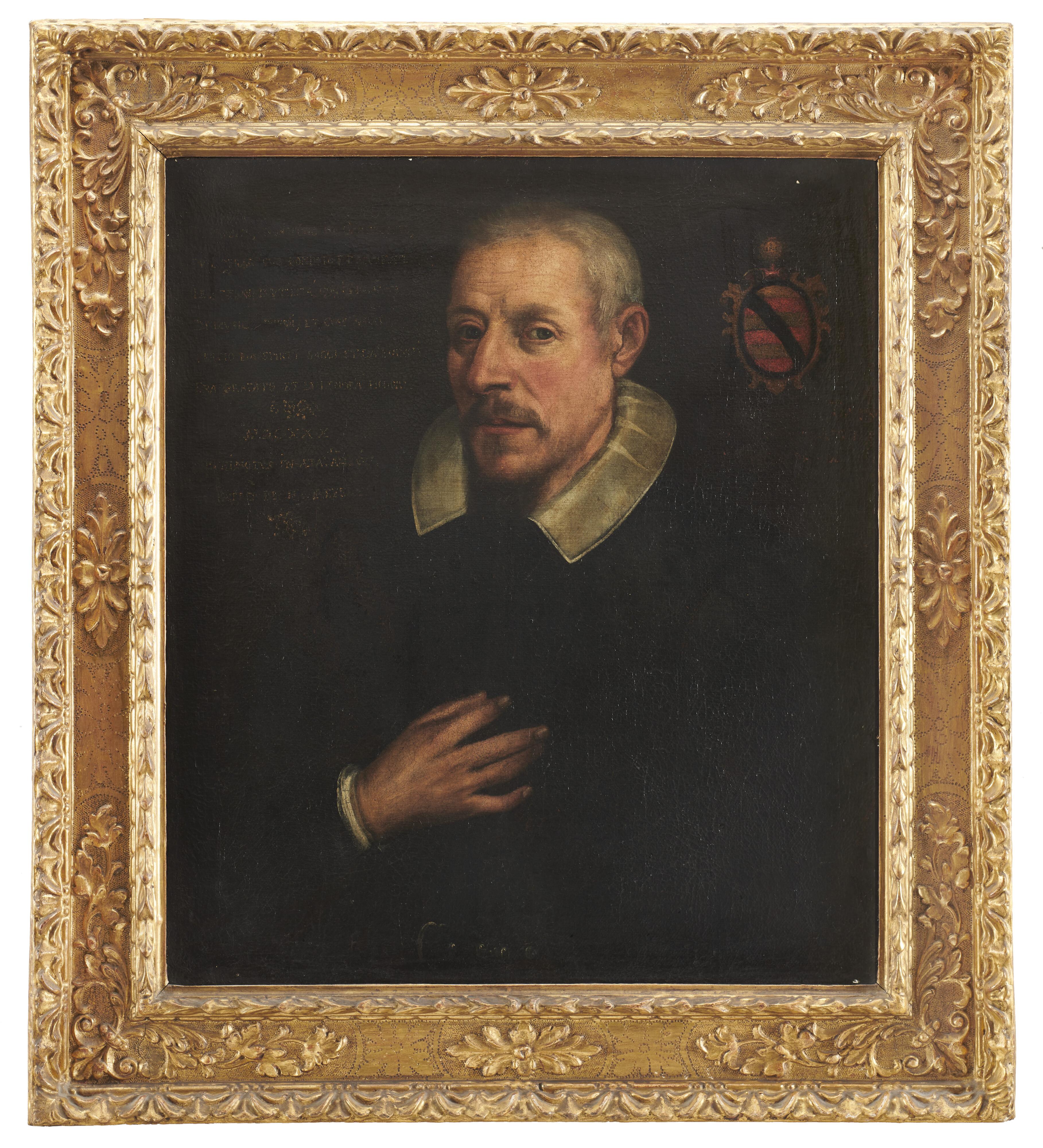 "Male portrait with heraldic coat of arms" | Art.Salon