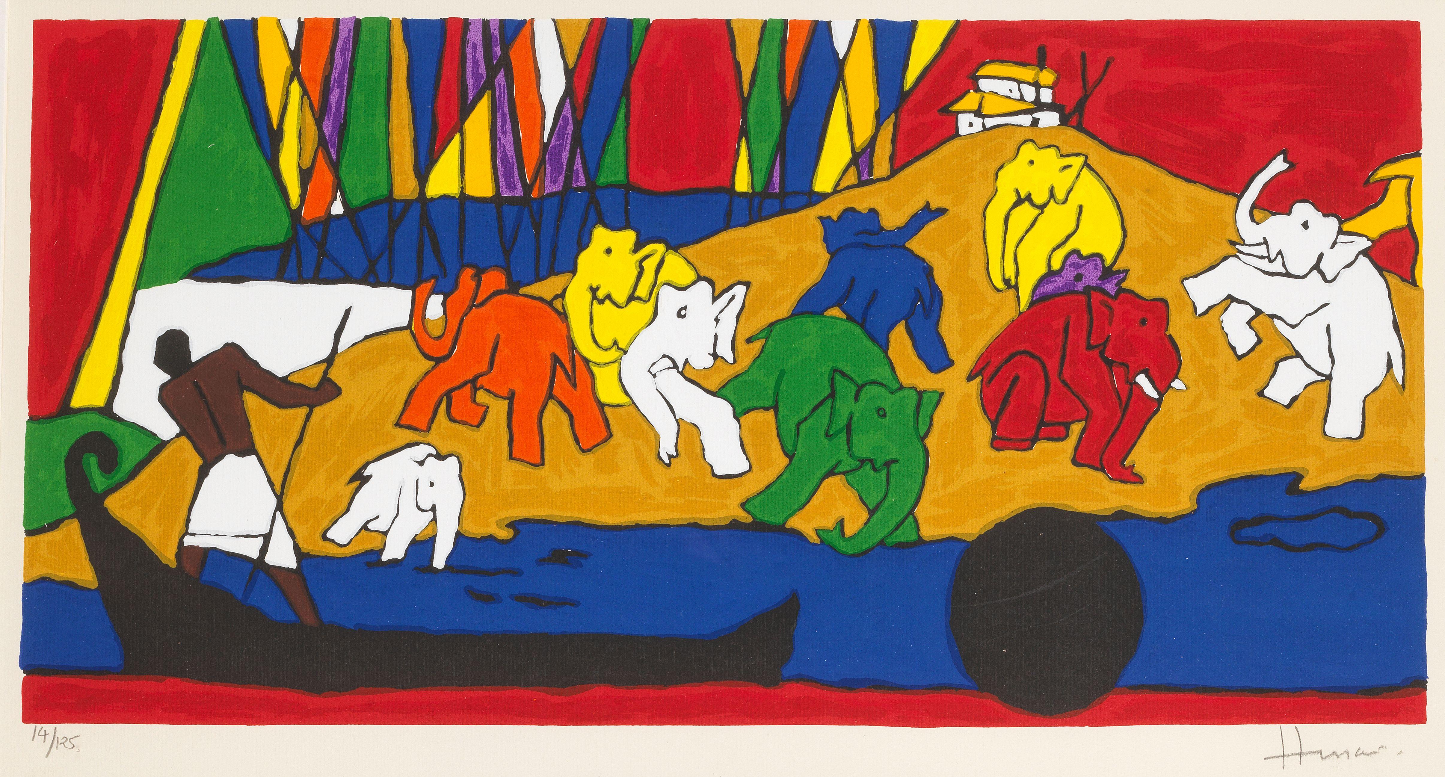 Untitled (Folklore Kerala-I) by Maqbool Fida Husain | Art.Salon