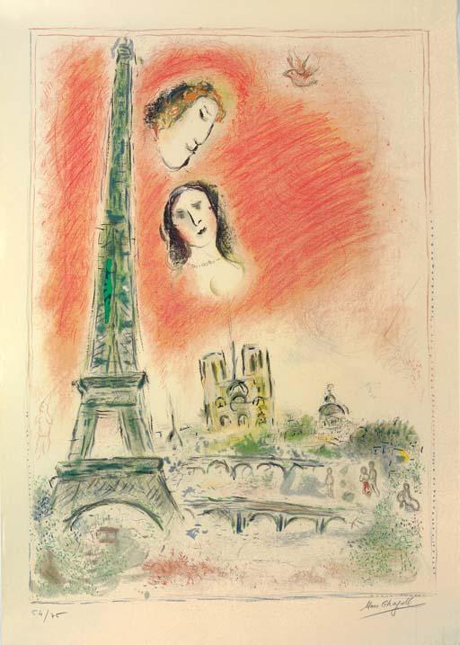 Le Rêve de Paris (M. 600) by Marc Chagall | Art.Salon