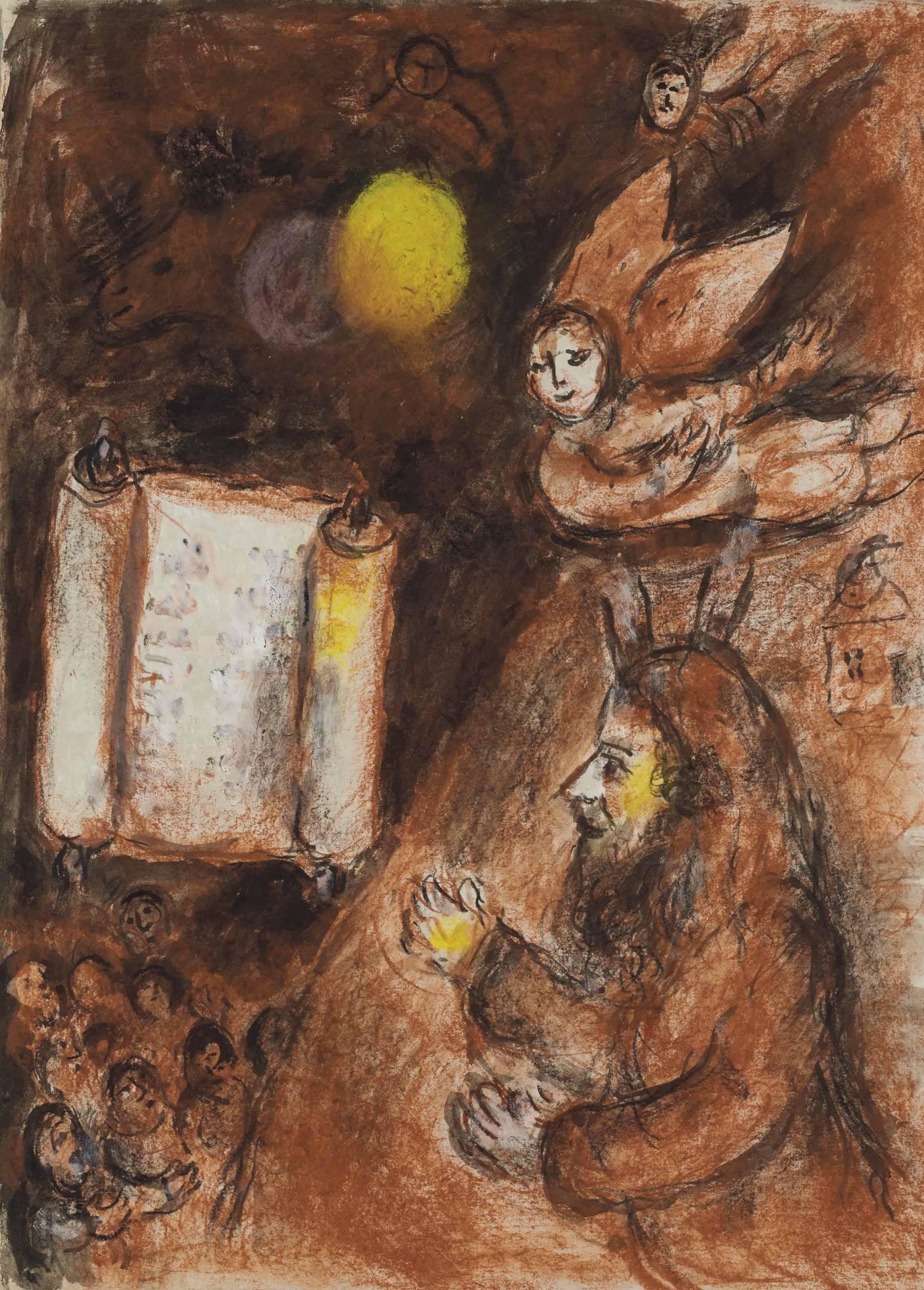 Moïse et la Torah by Marc Chagall | Art.Salon