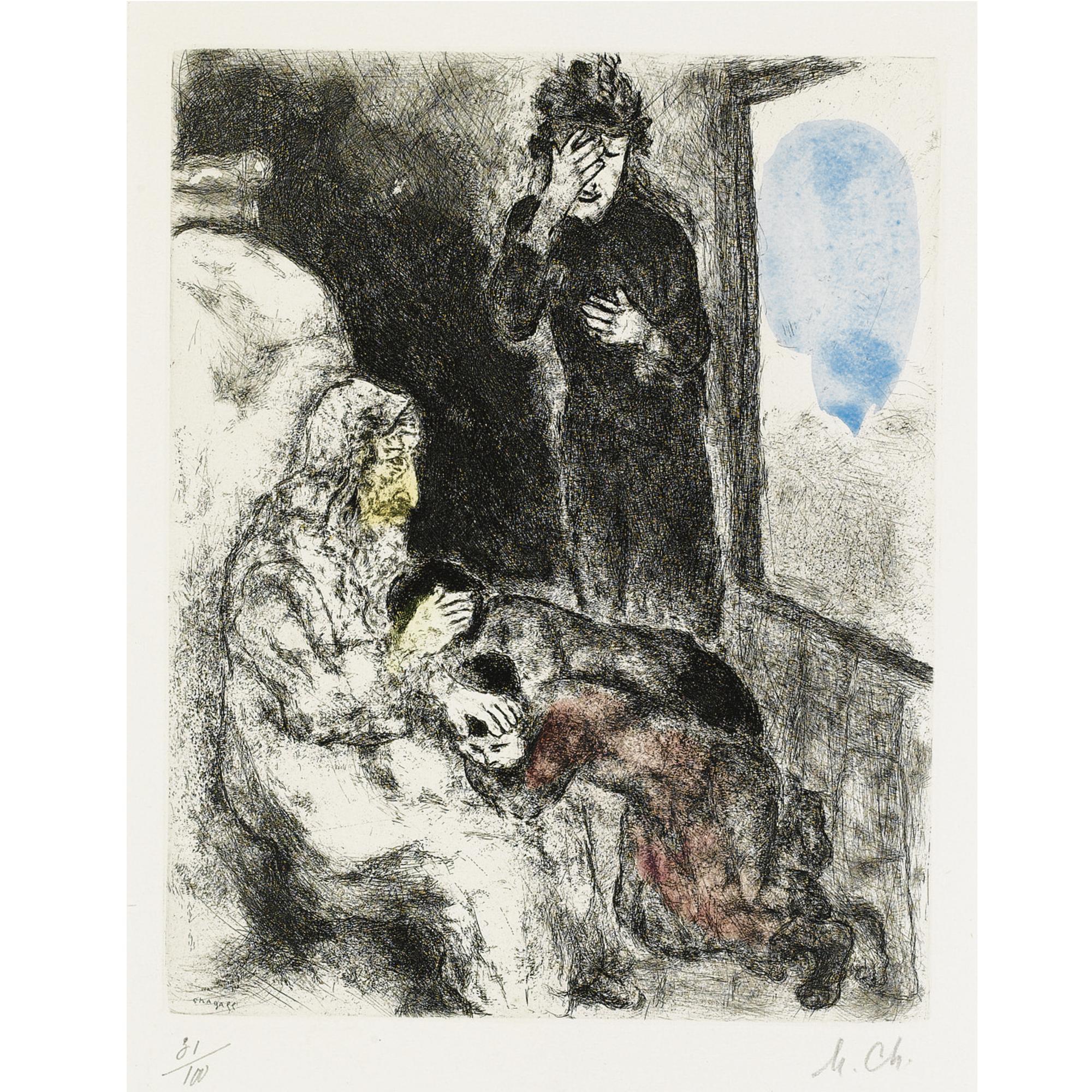 The Bible: Jacob Blessing Joseph'S Children (See Cramer Chagall ...