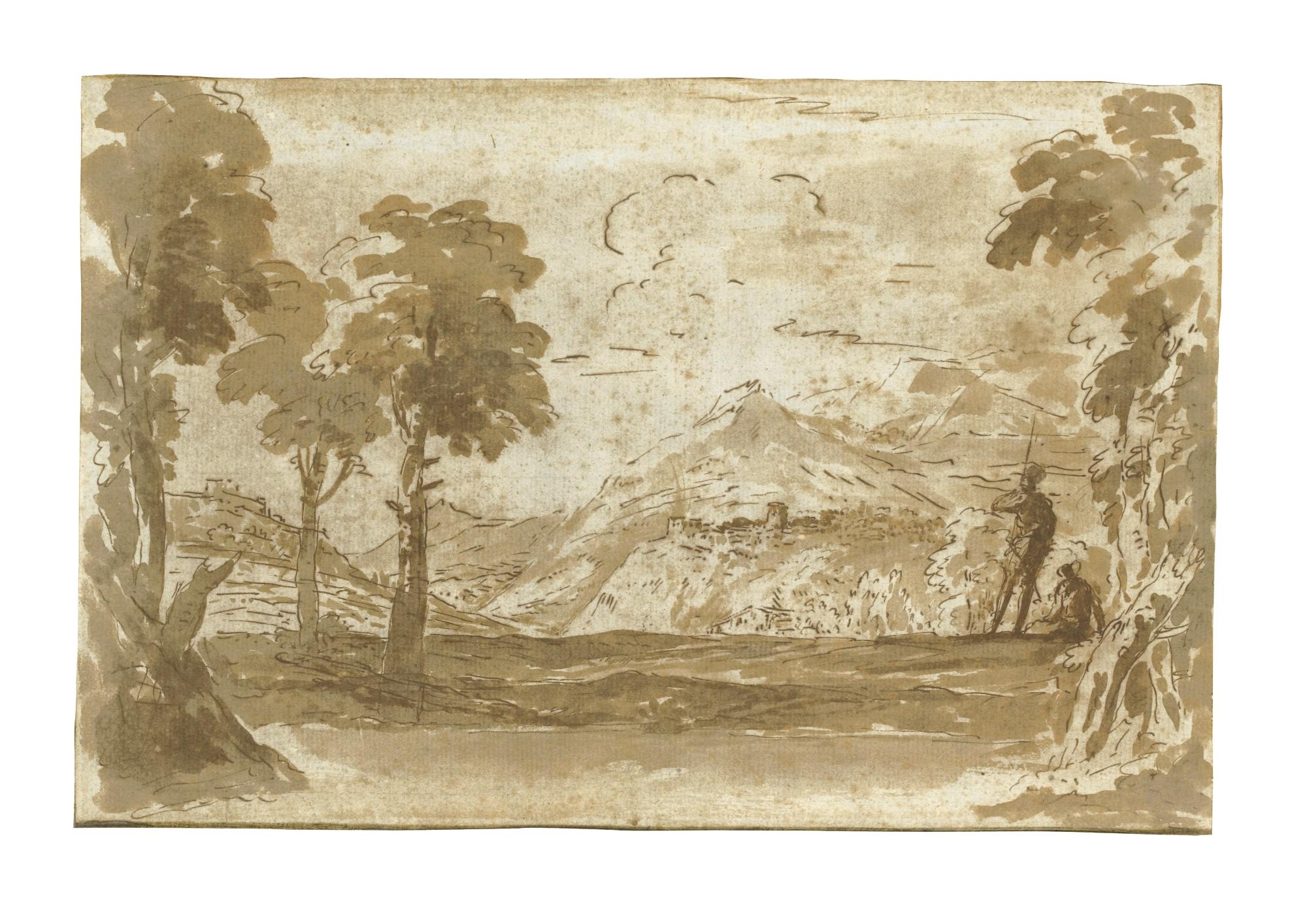 Landscape With Two Soldiers by Marco Ricci | Art.Salon