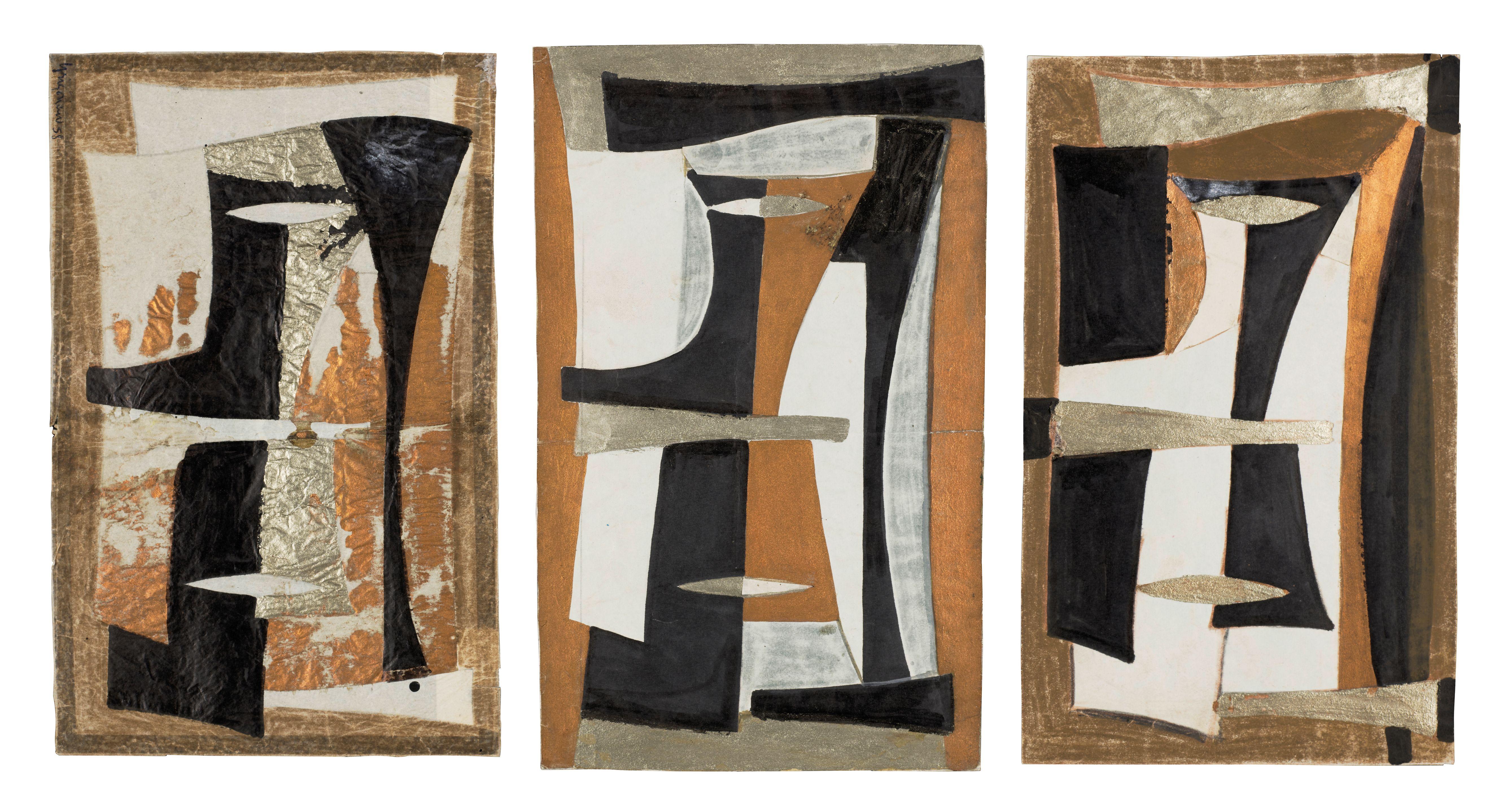 Triptych each work is 5 1/2 x 8 3/4 by Marcos Grigorian | Art.Salon