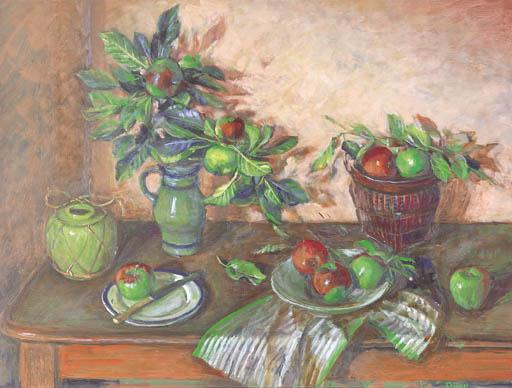 Still Life Katie's Apples by Margaret Hannah Olley | Art.Salon