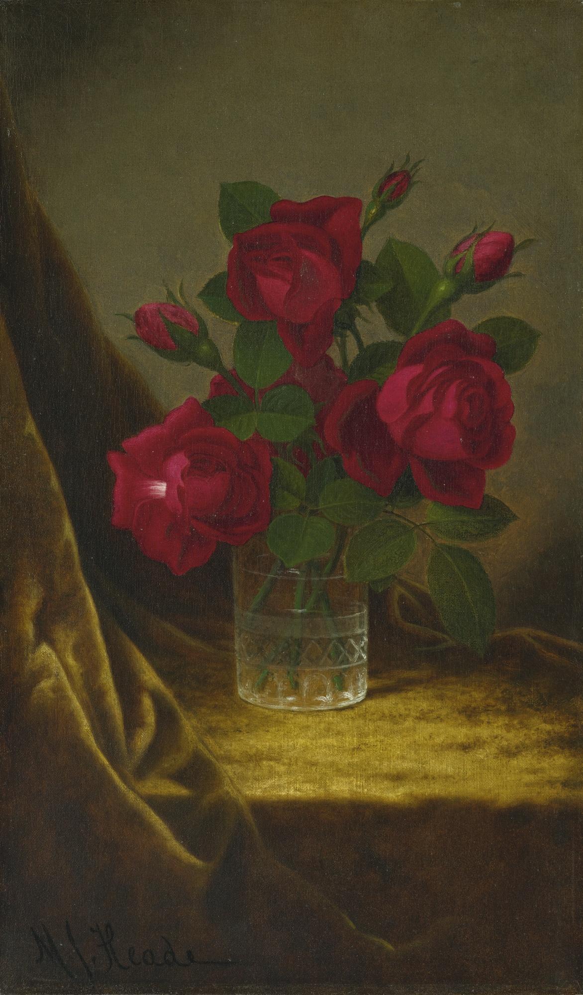 Jacqueminot Roses by Martin Johnson Heade | Art.Salon