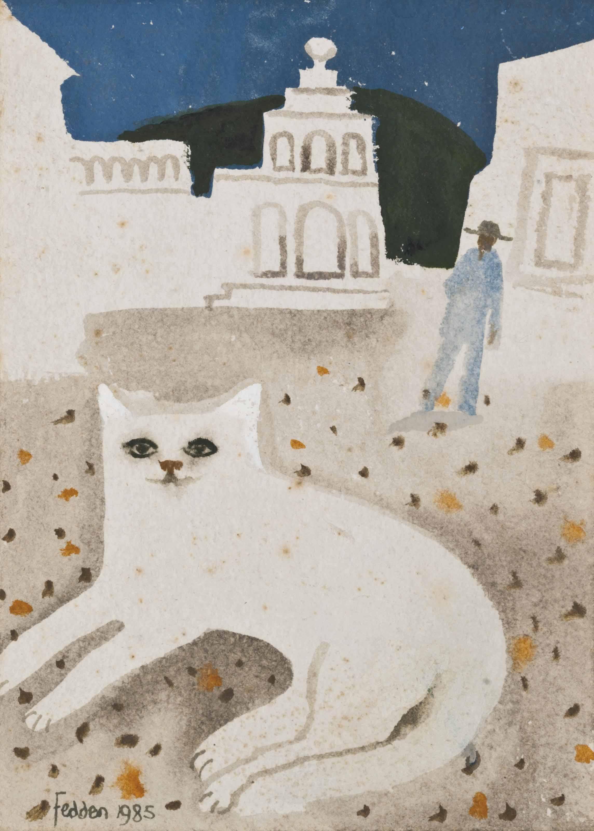 Cat by Mary Fedden, R.A. | Art.Salon