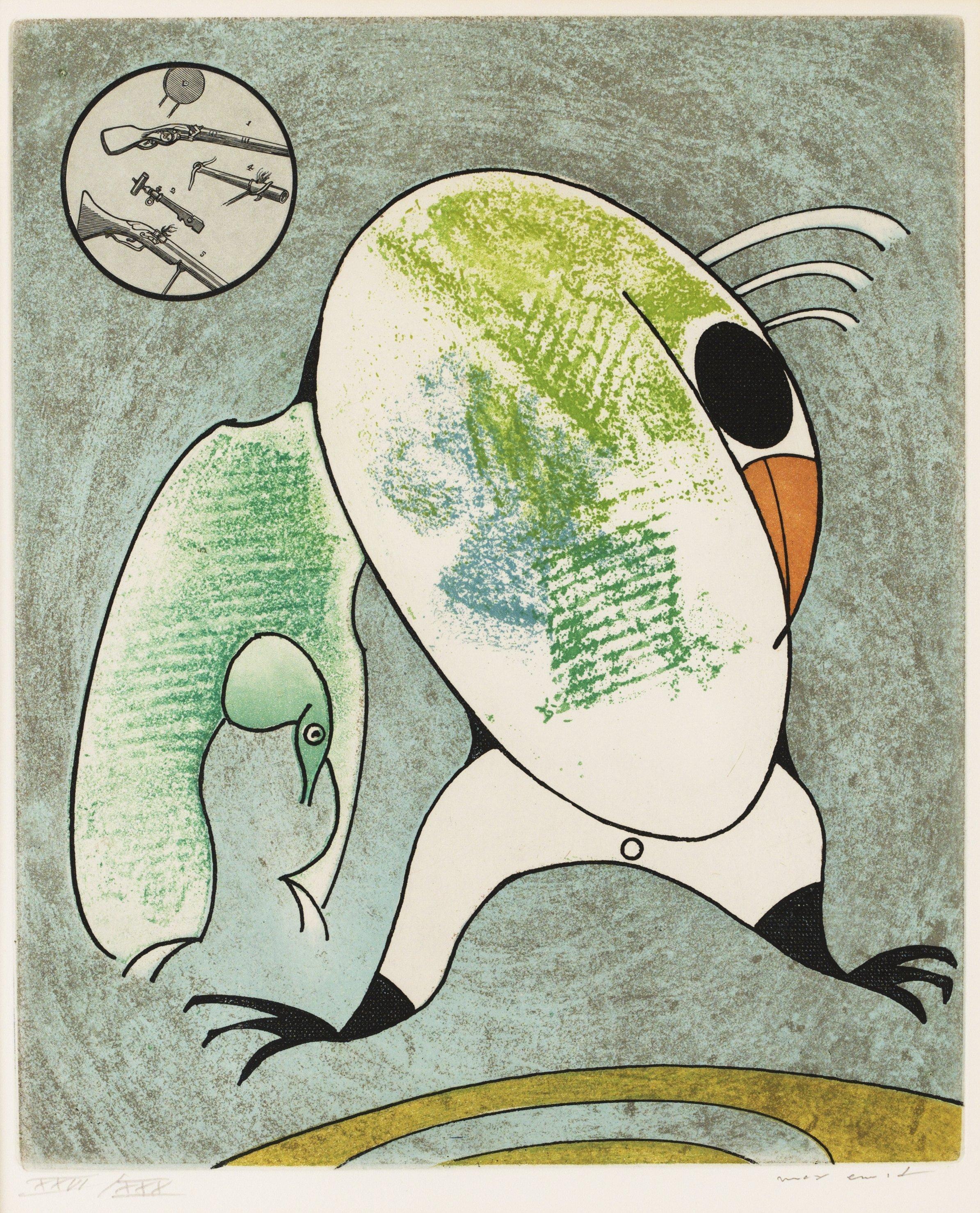 Untitled, from:"Oiseaux en peril" by Max Ernst | Art.Salon