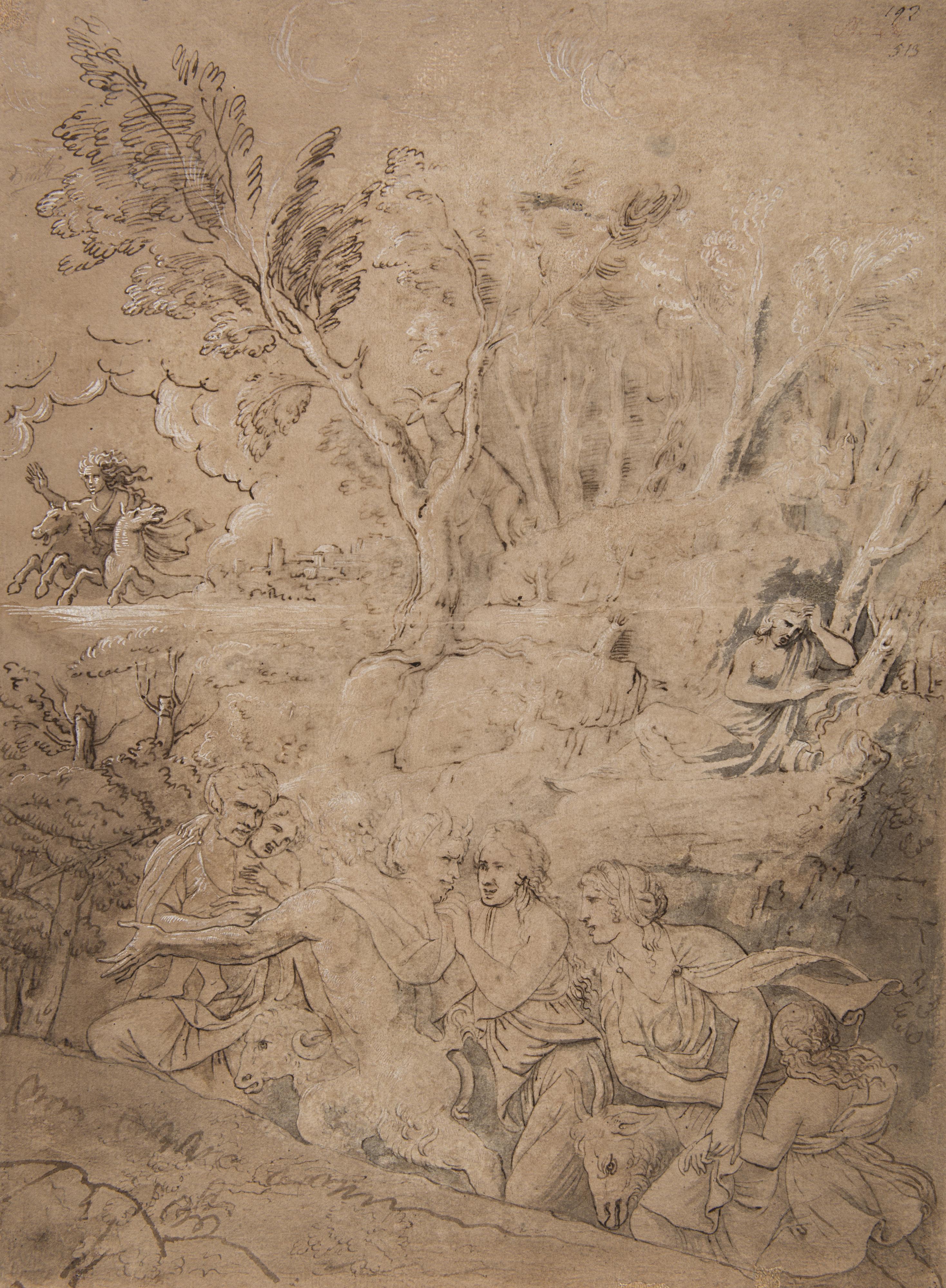 Mythological scene with fauns | Art.Salon