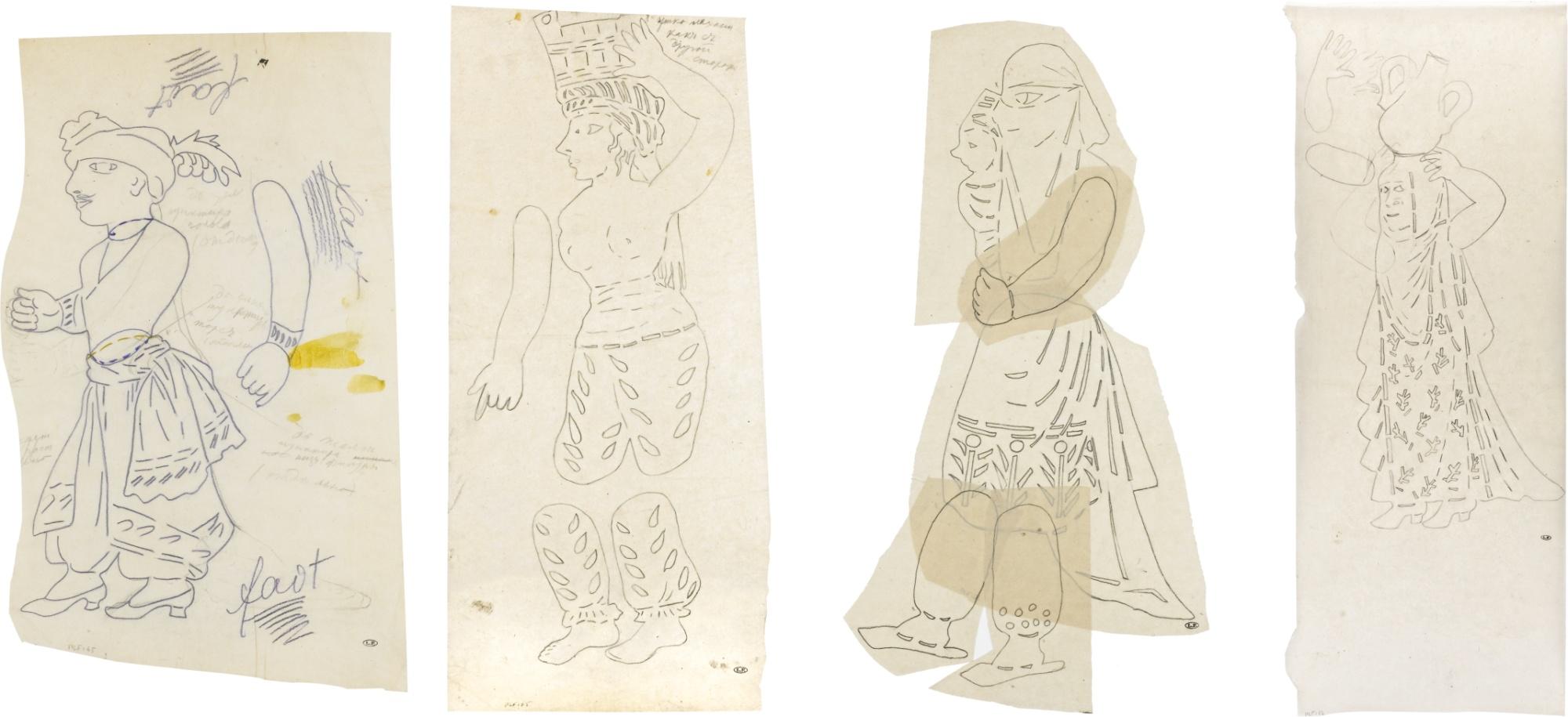 Four Designs For Turkish Shadow Puppets For Karagöz by Natalia ...