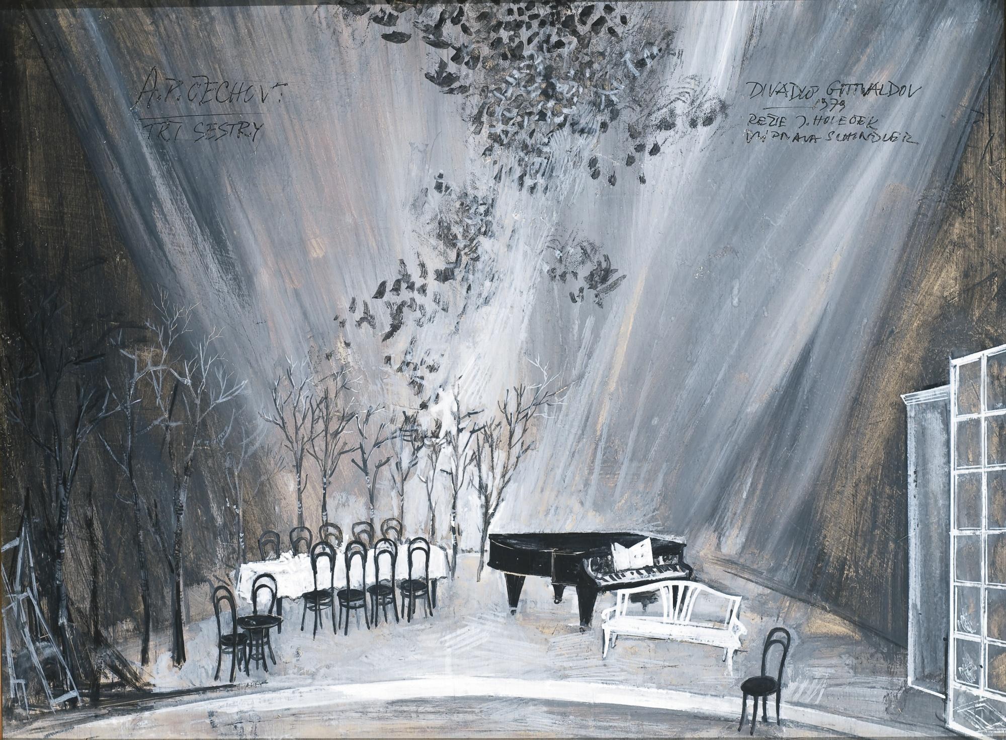 Czech Set Design For Anton Chekhov'S Three Sisters by Otakar Schindler ...