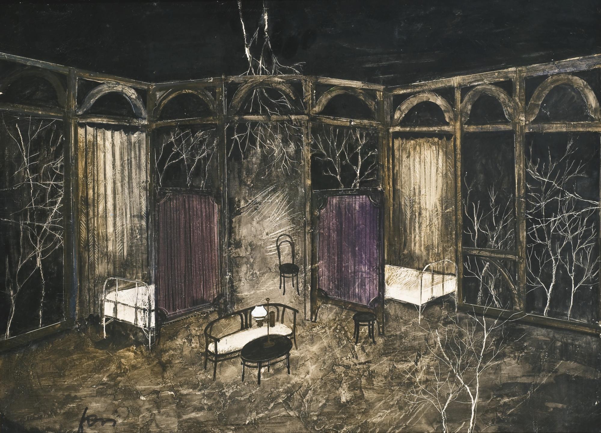 Czech Set Design For Anton Chekhov'S Three Sisters by Otakar Schindler ...