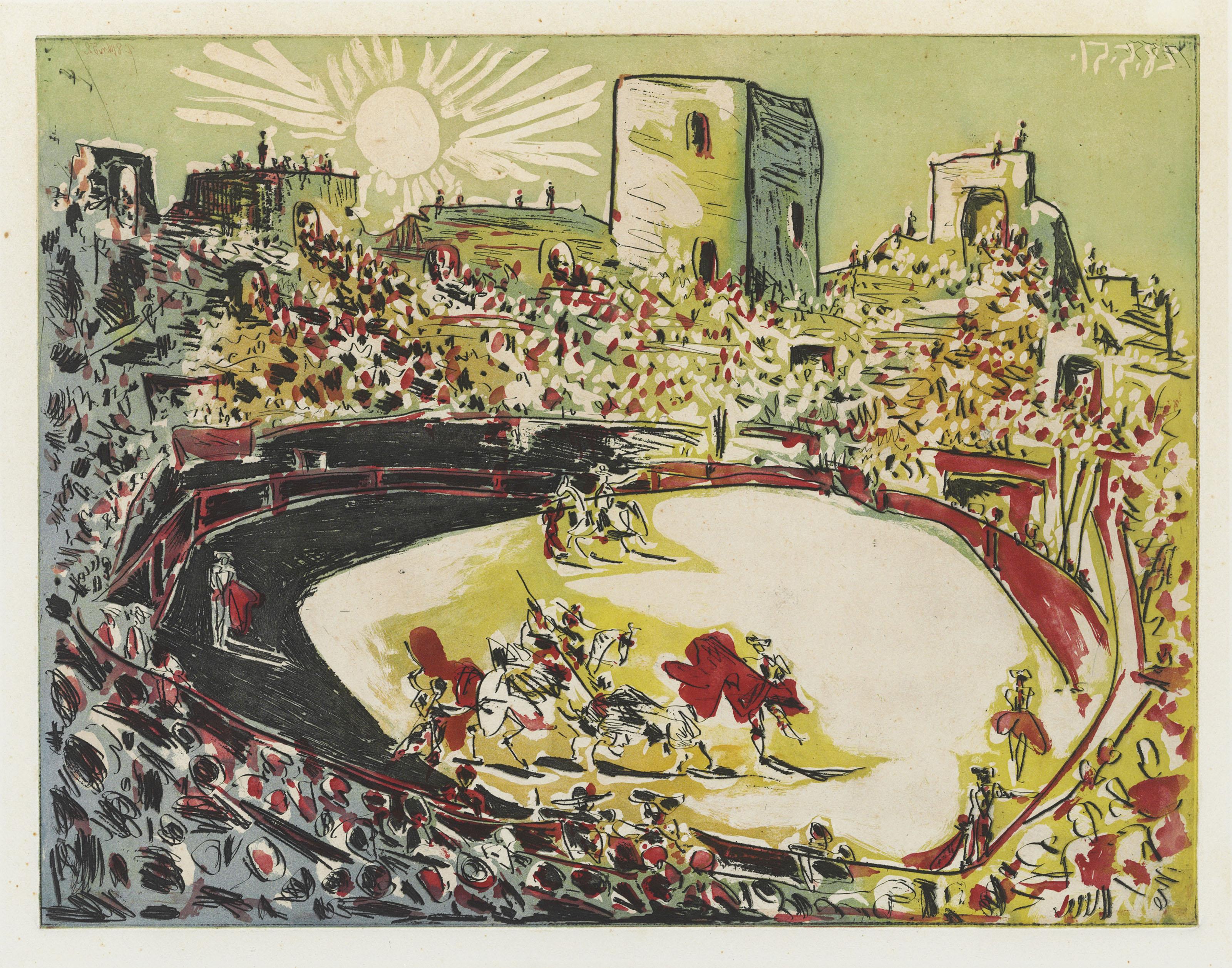 Corrida en Arles by Pablo Picasso | Art.Salon